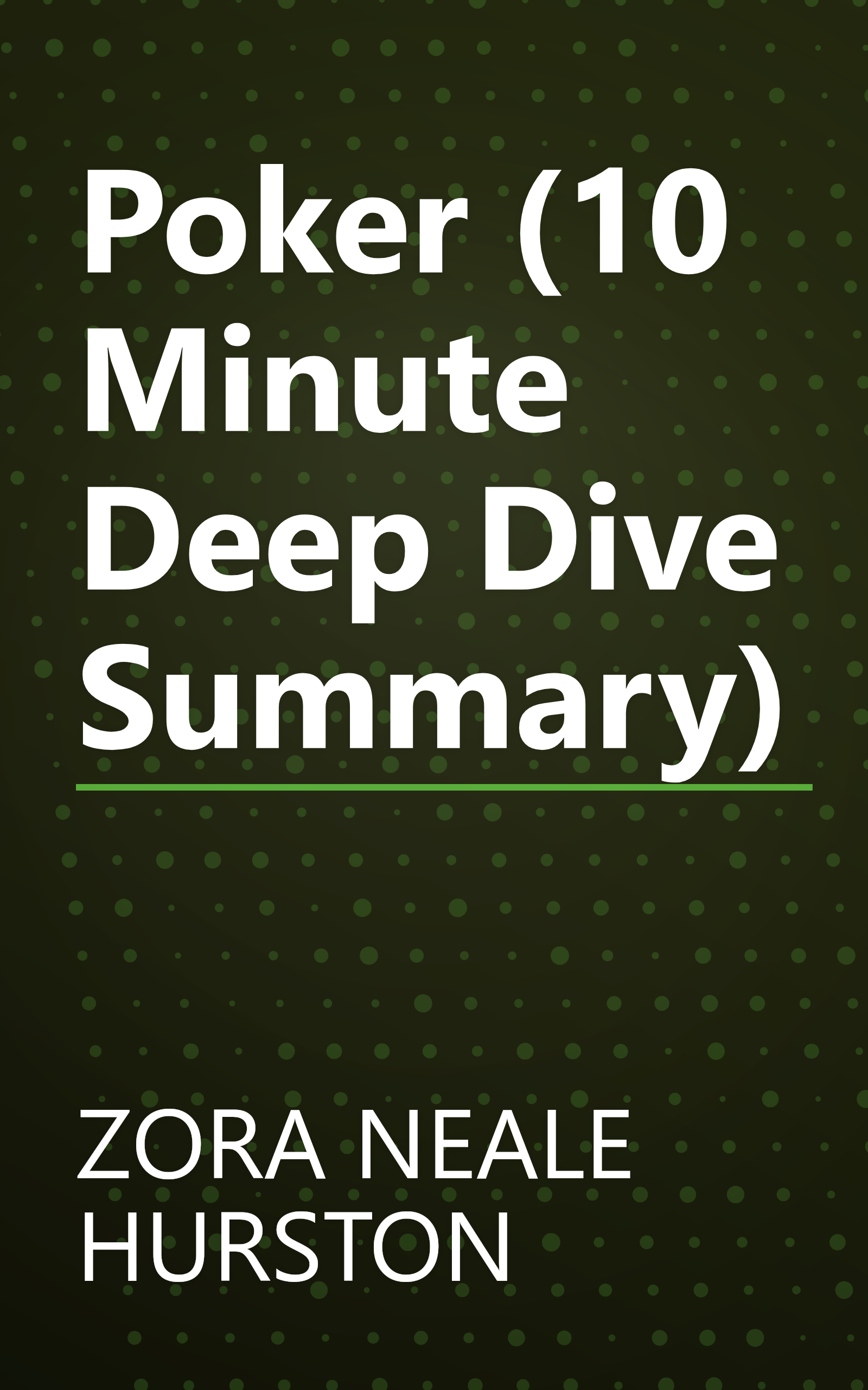 Poker  (10 Minute   Deep Dive Summary) book cover
