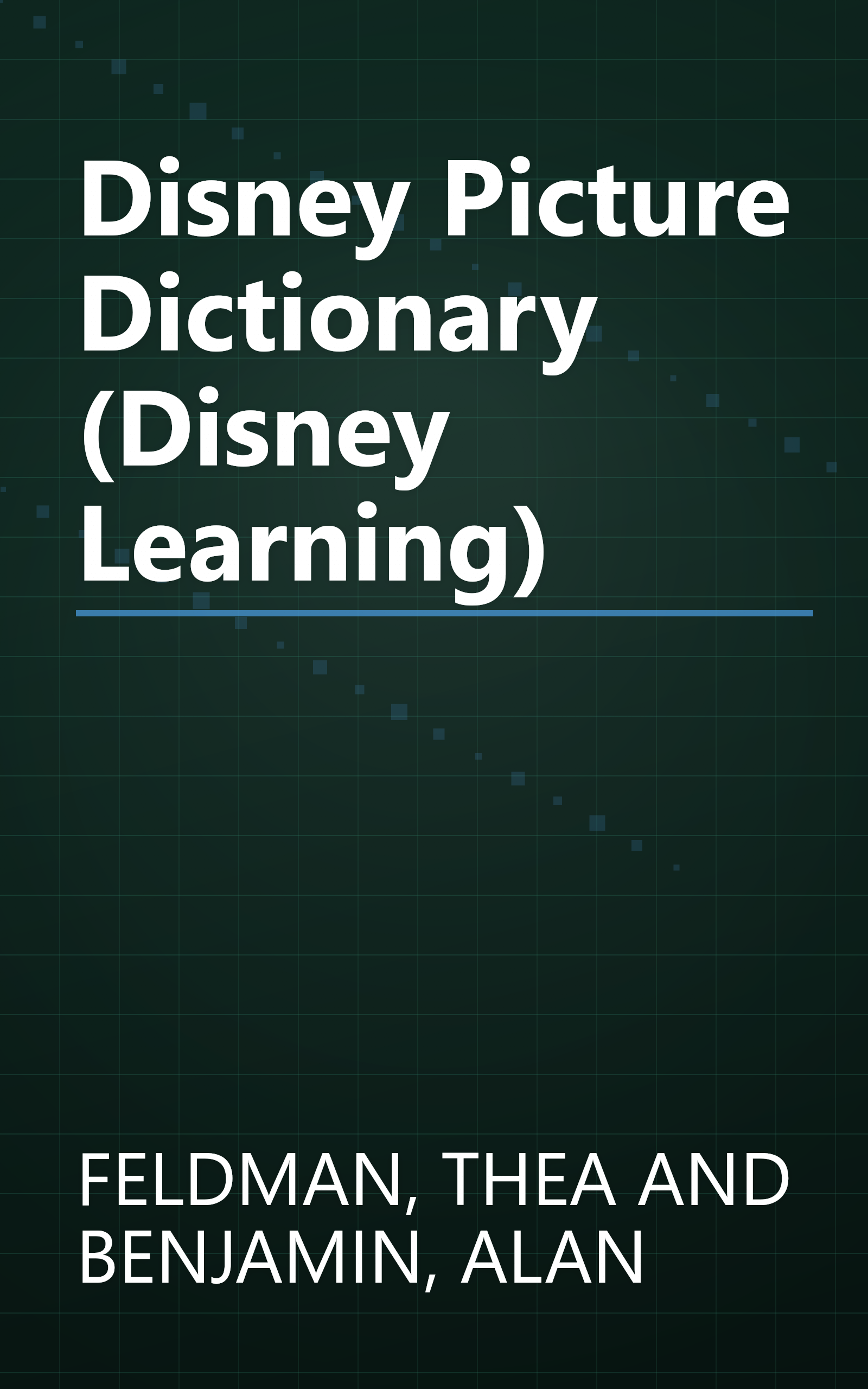 Disney Picture Dictionary (Disney Learning) book cover