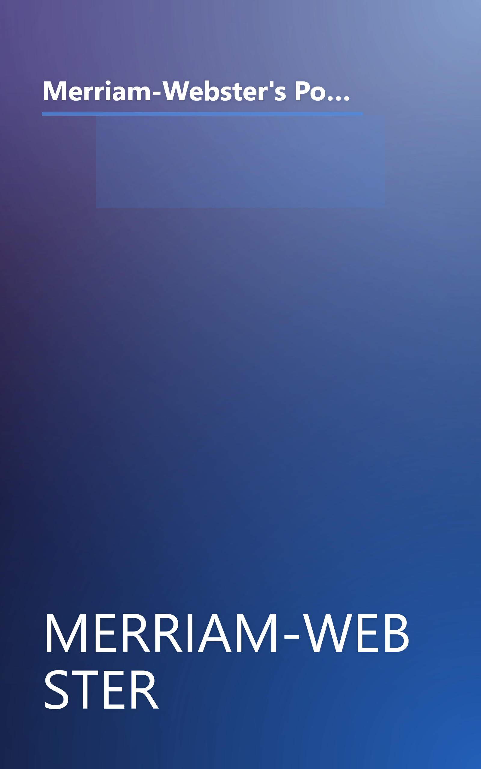 Merriam-Webster's Pocket Spanish-English Dictionary, Newest Edition, (Flexible Paperback) (Pocket Reference Library) (English and Spanish Edition) book cover