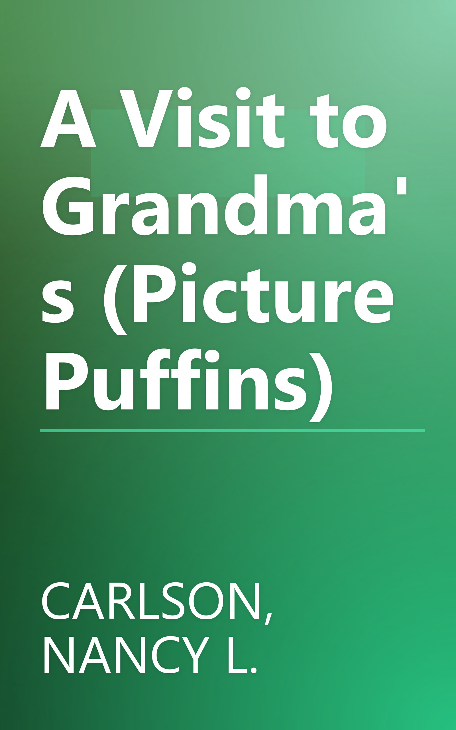A Visit to Grandma's (Picture Puffins) book cover