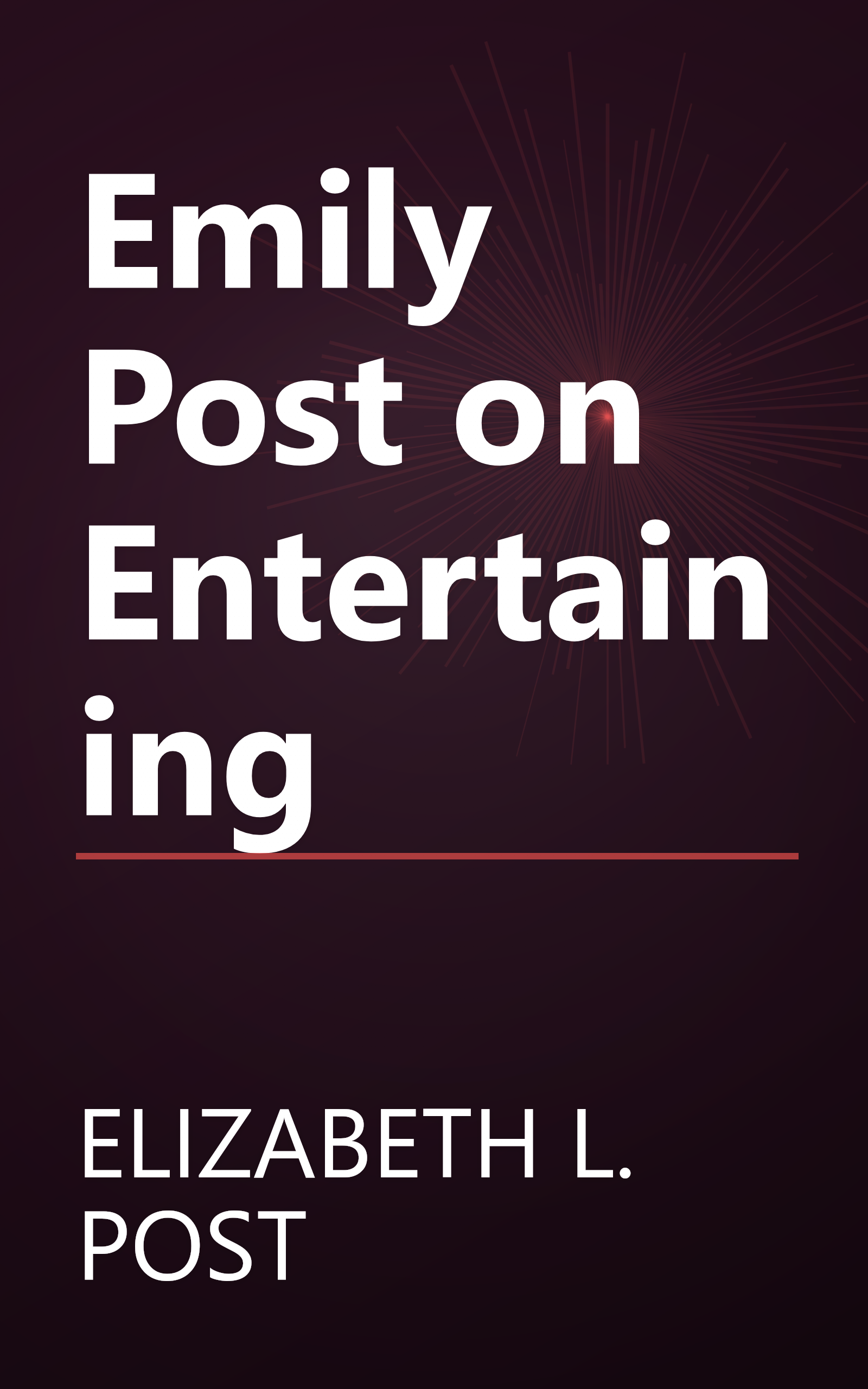 Emily Post on Entertaining book cover