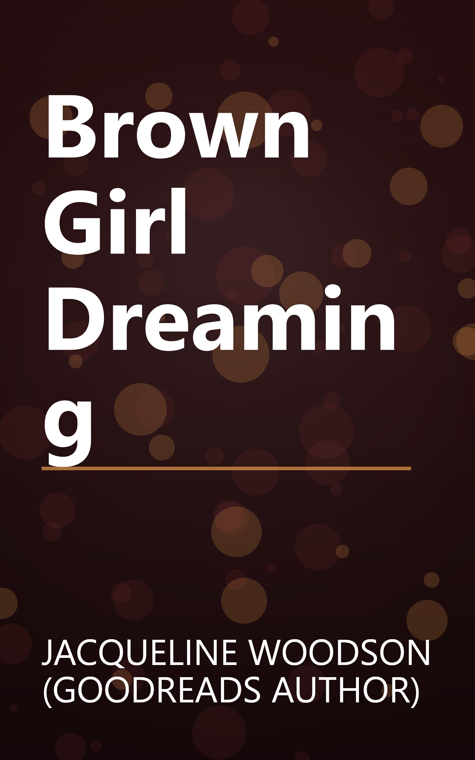Brown Girl Dreaming book cover