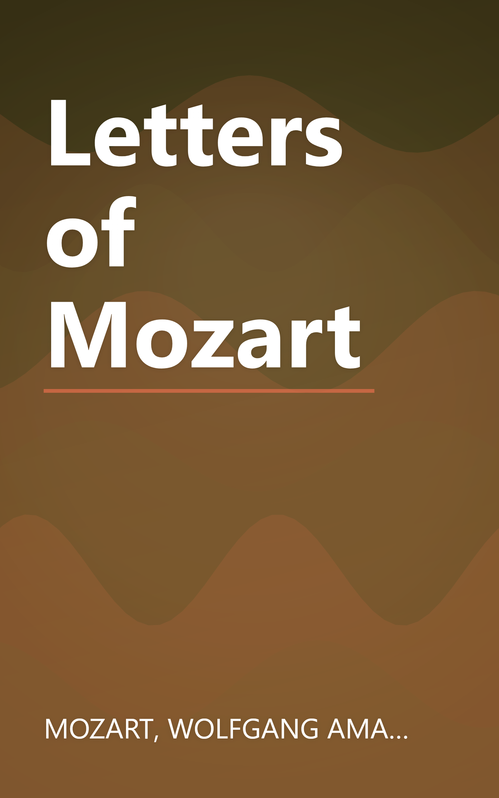 Letters of Mozart book cover