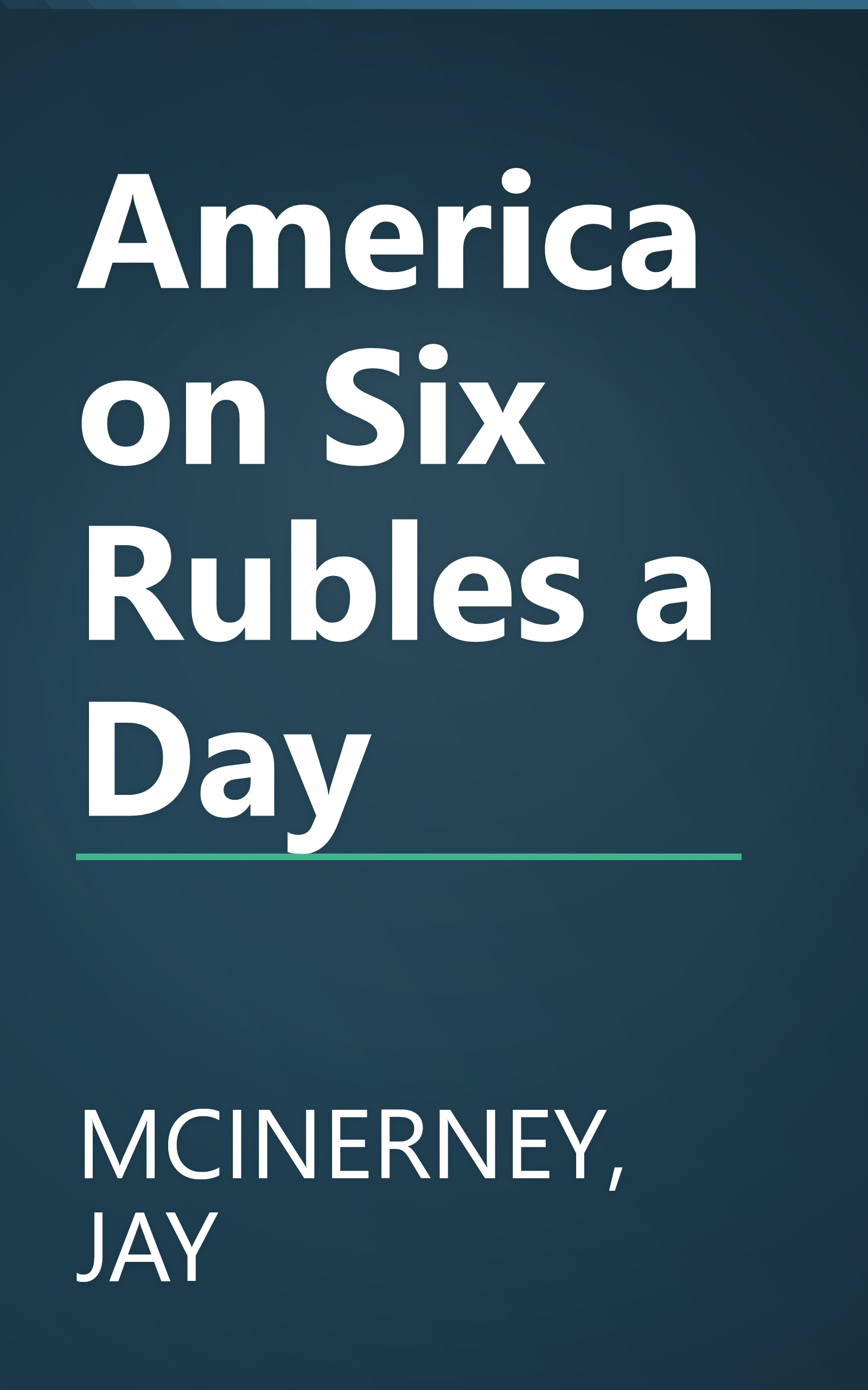 America on Six Rubles a Day book cover