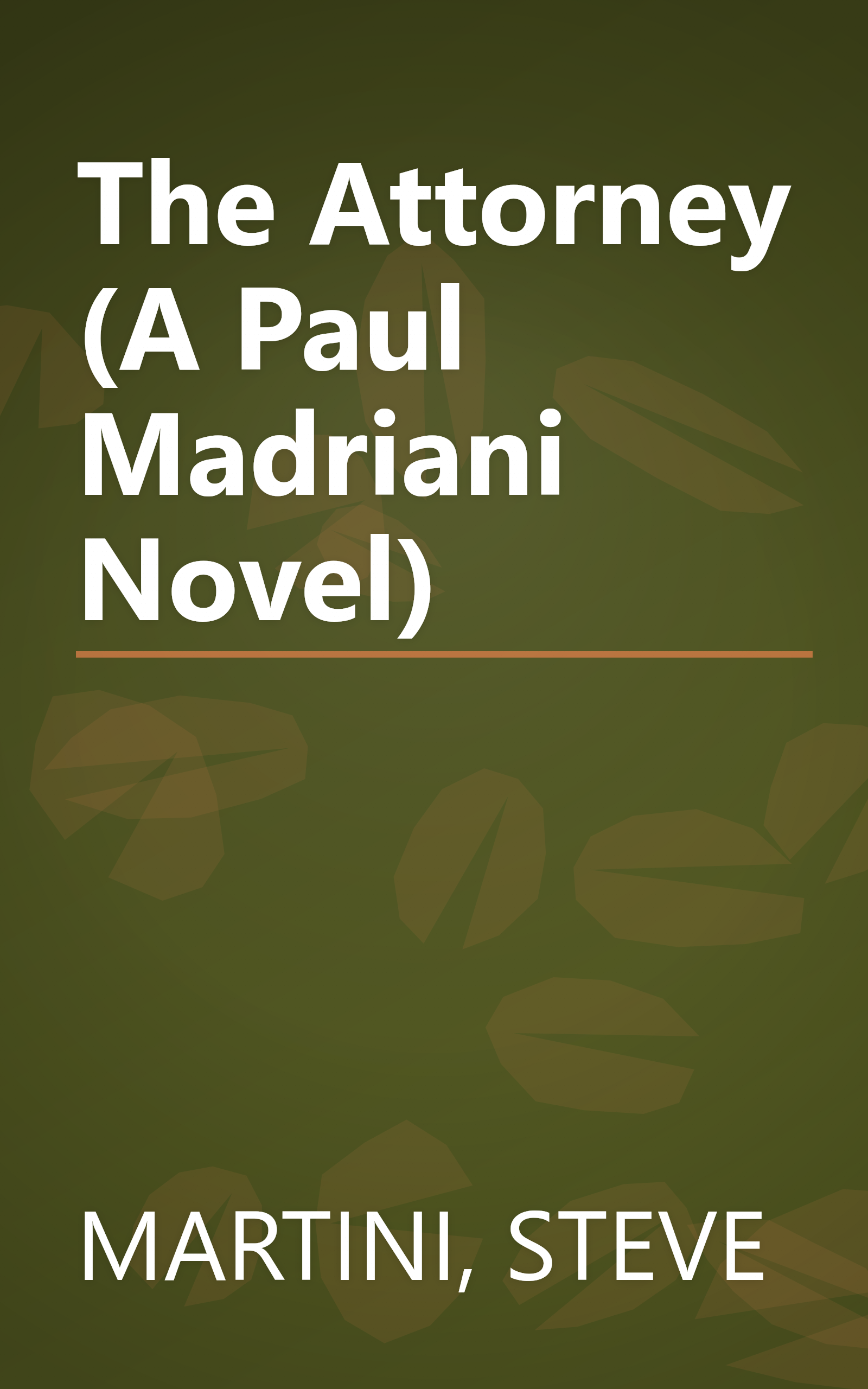 The Attorney (A Paul Madriani Novel) book cover