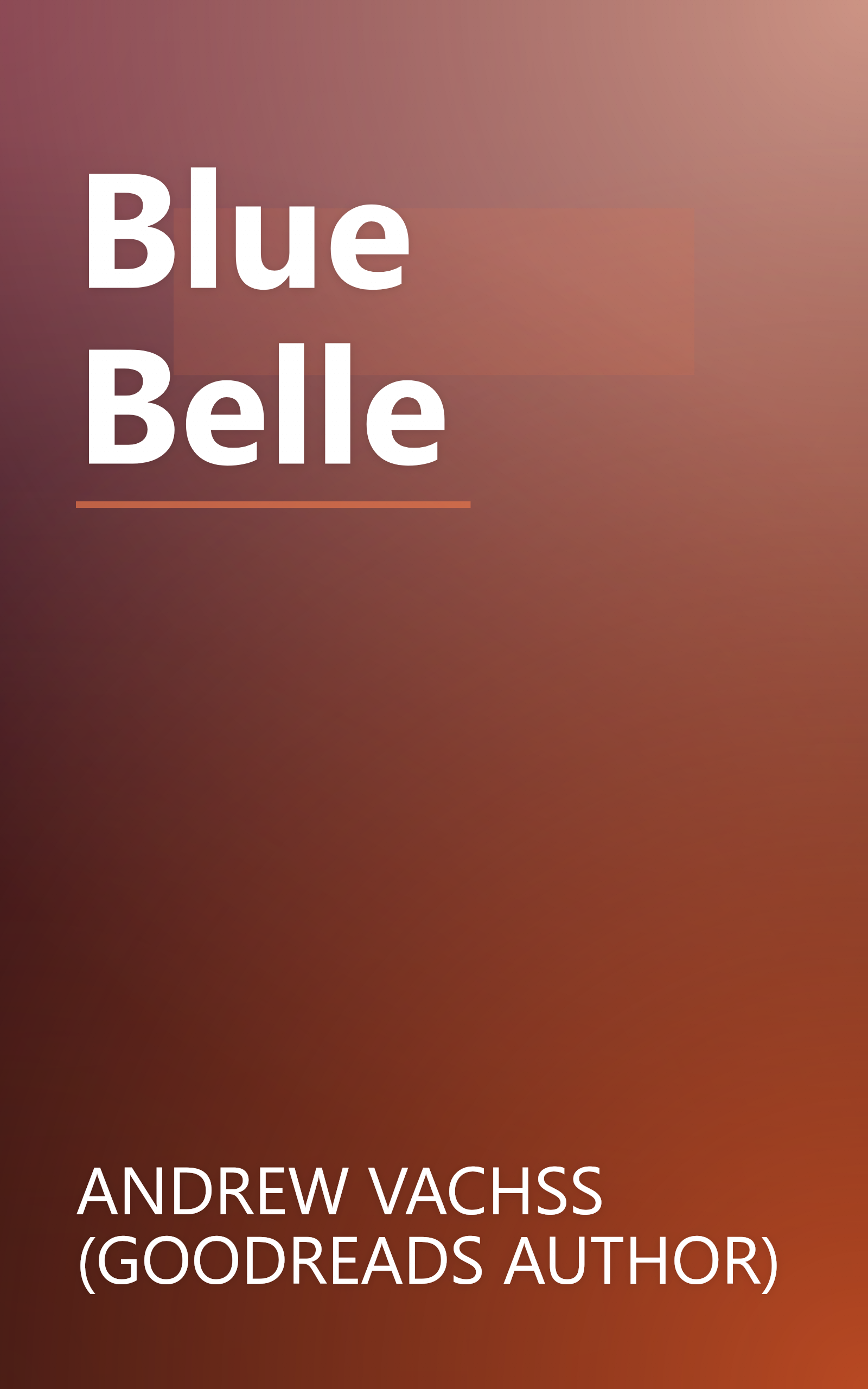Blue Belle book cover