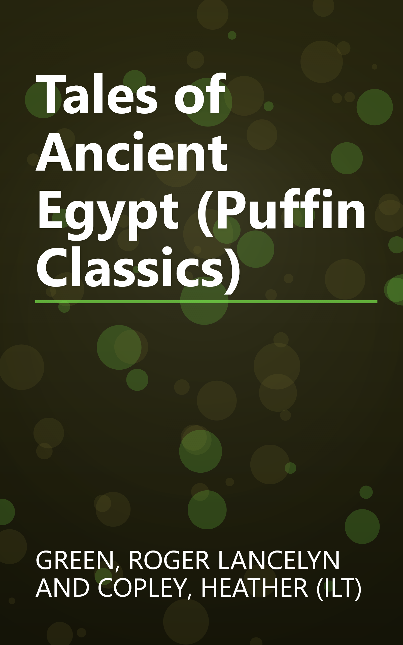 Tales of Ancient Egypt (Puffin Classics) book cover