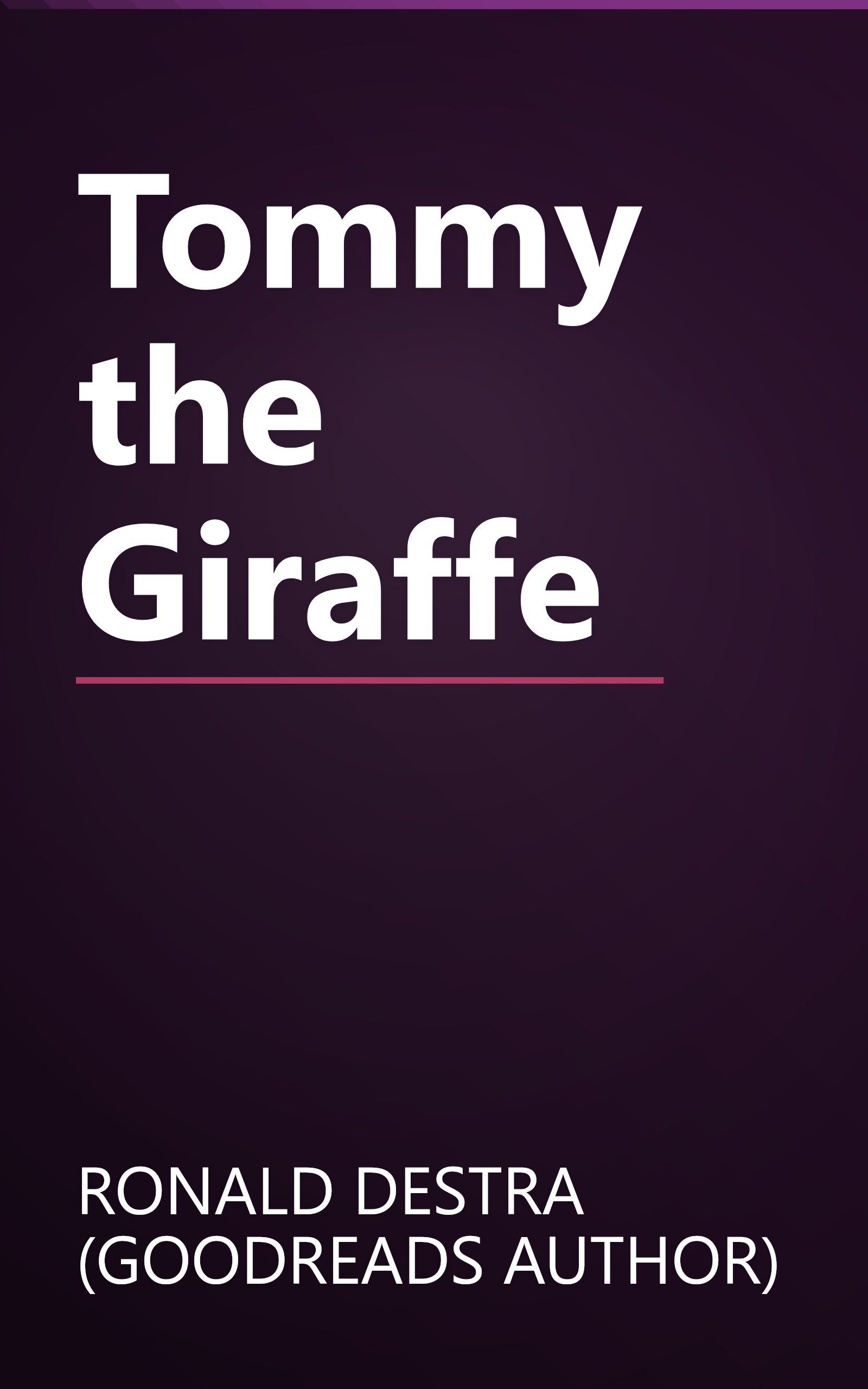 Tommy the Giraffe book cover