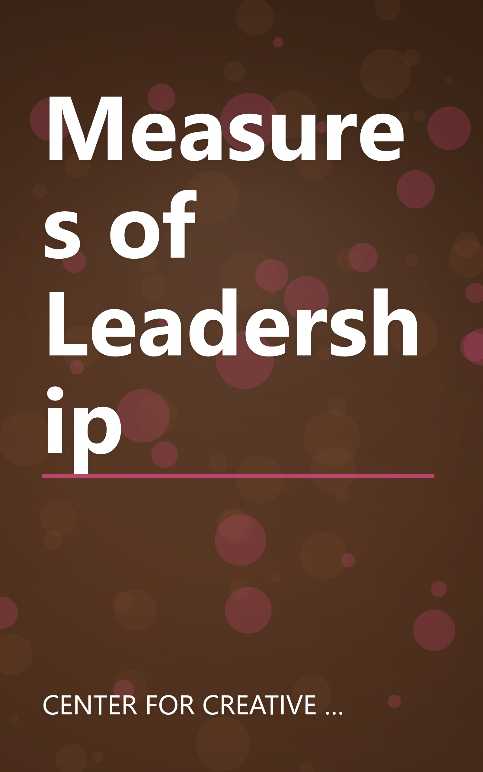 Measures of Leadership book cover