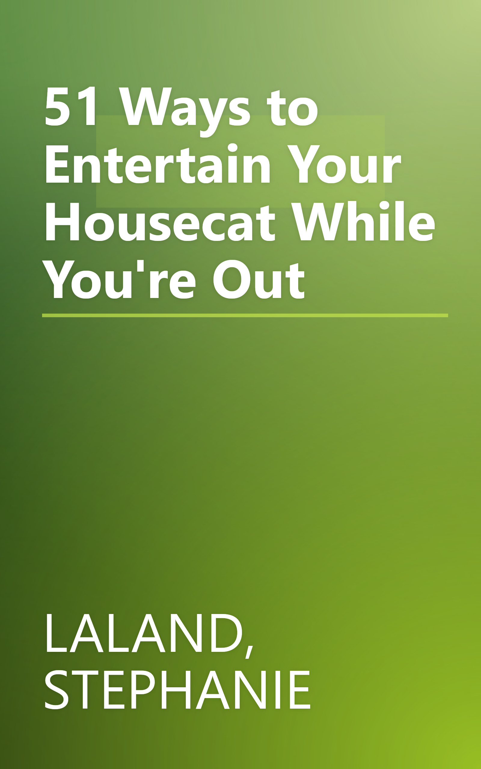 51 Ways to Entertain Your Housecat While You're Out book cover