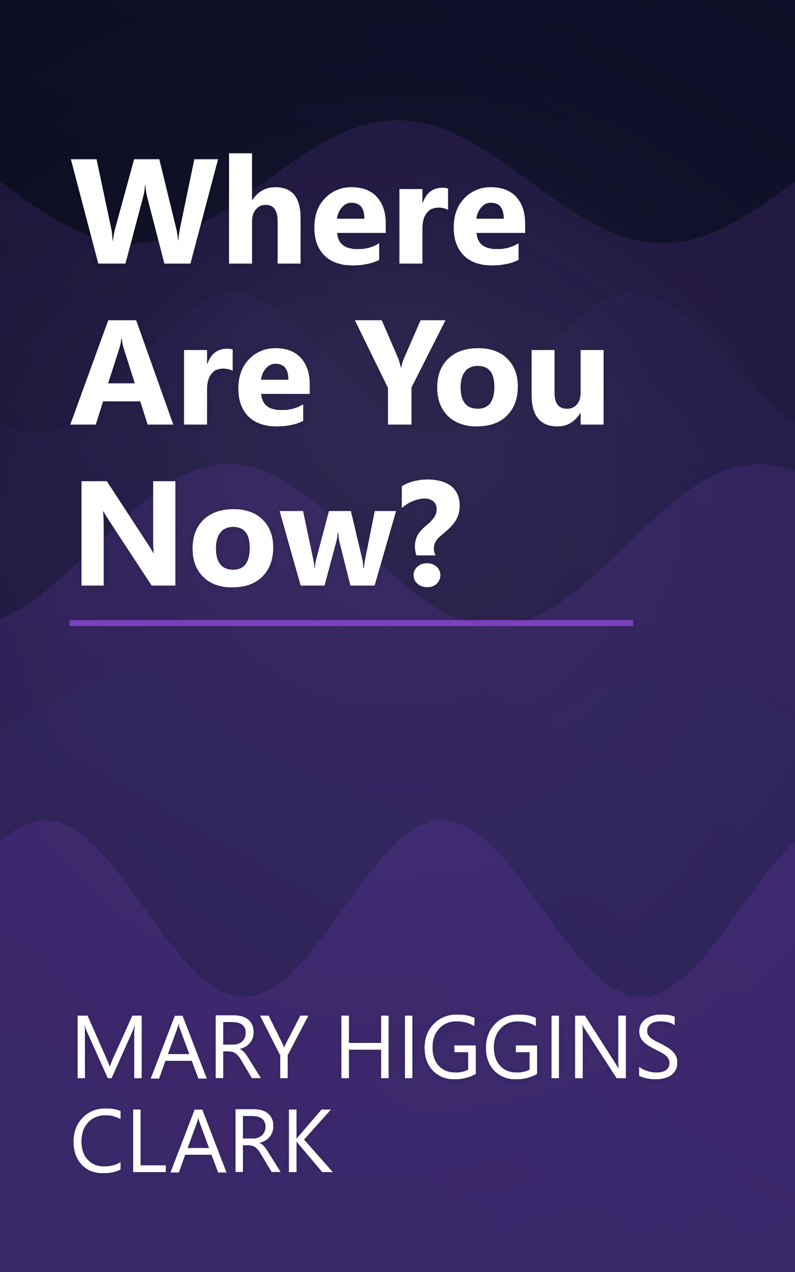 Where Are You Now? book cover