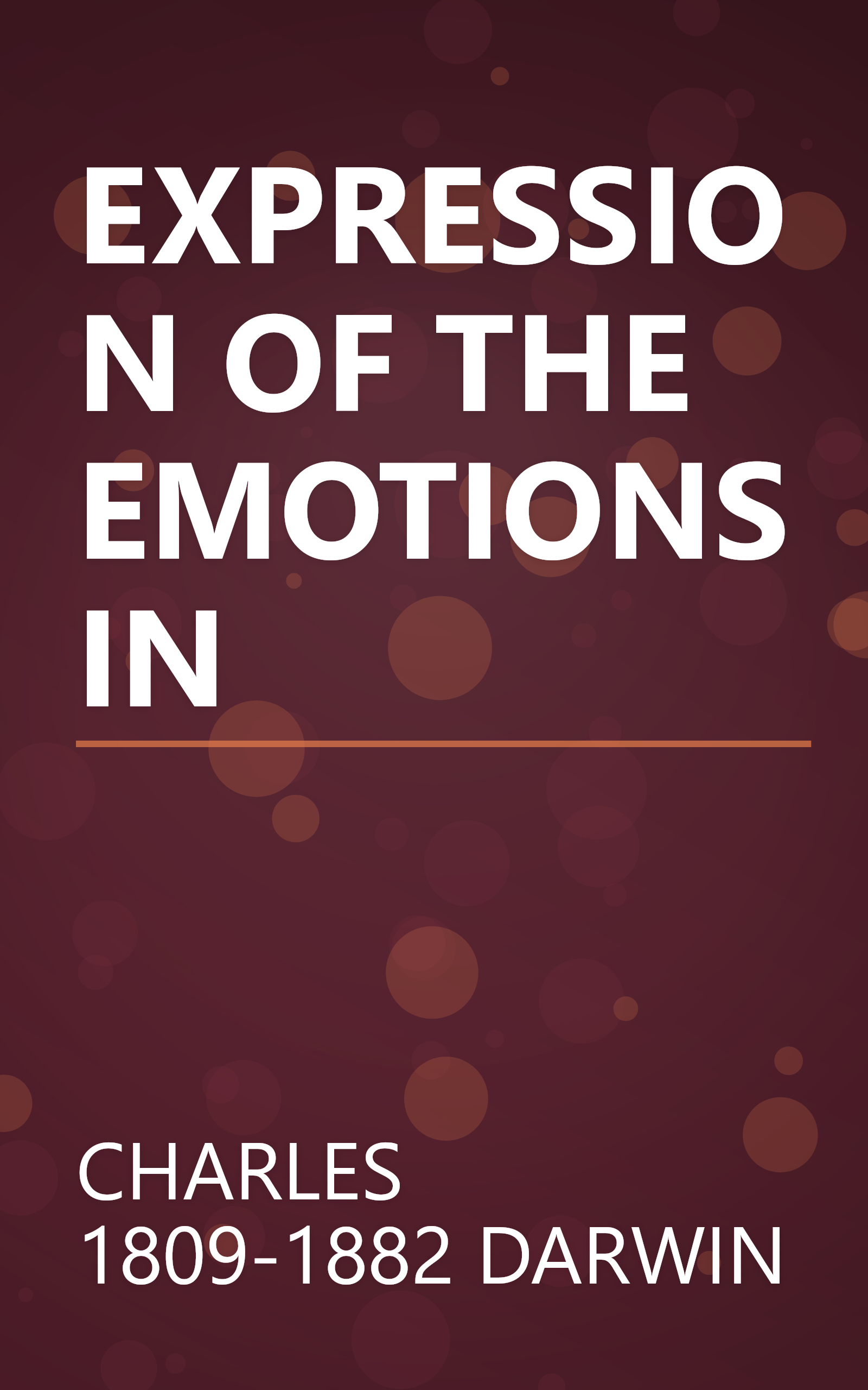 EXPRESSION OF THE EMOTIONS IN book cover