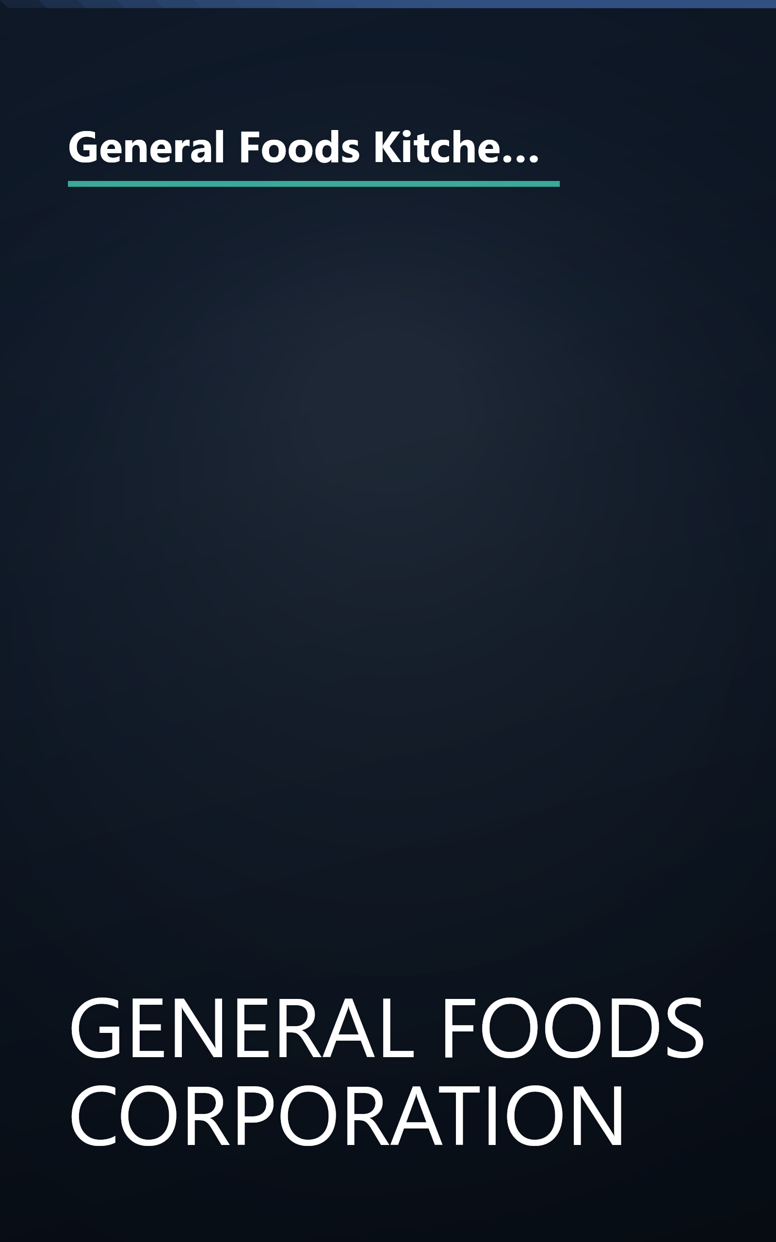 General Foods Kitchens frozen foods cookbook; modern living with frozen foods. Drawings by Mary Ronin and William Ronin. book cover