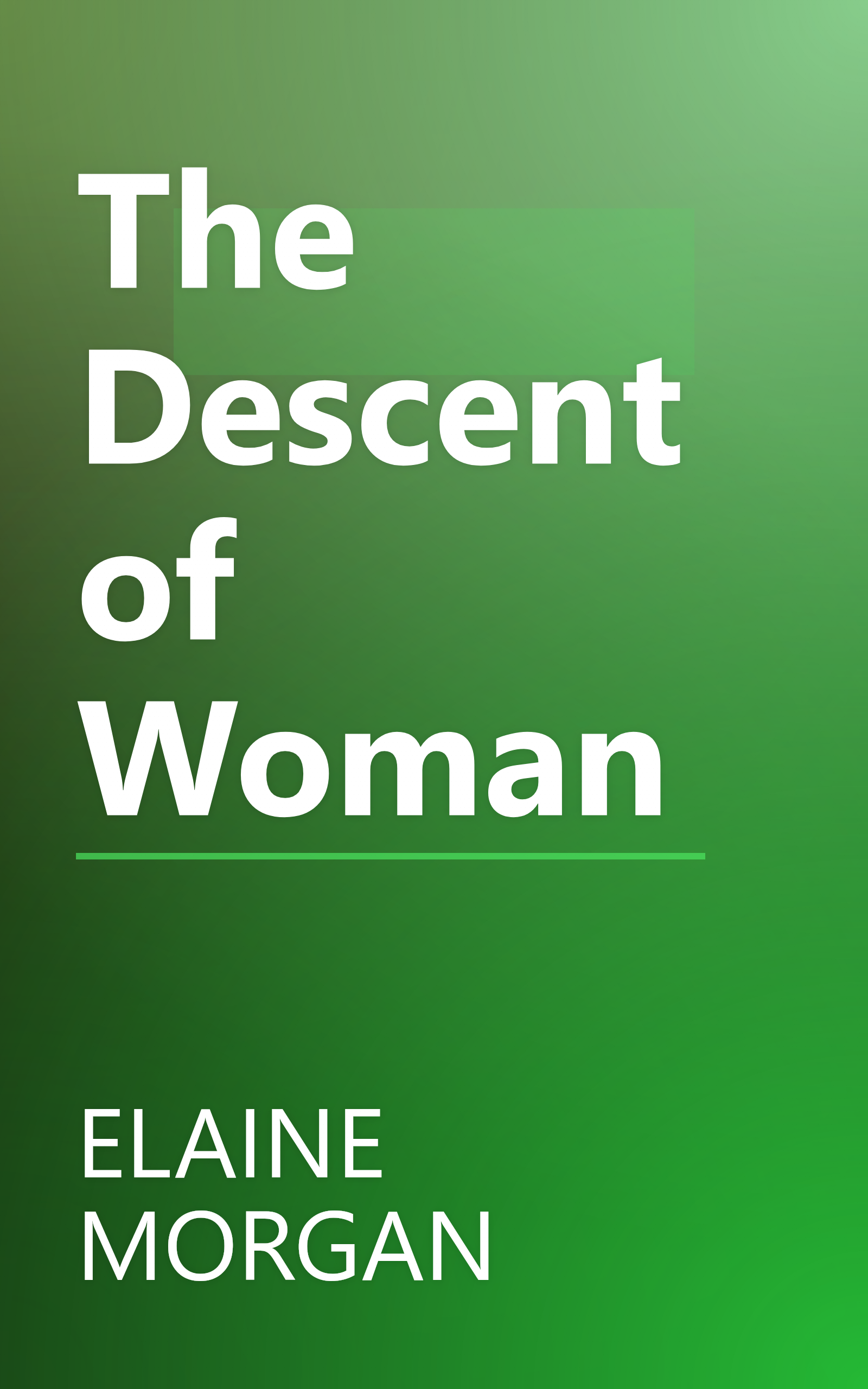 The Descent of Woman book cover