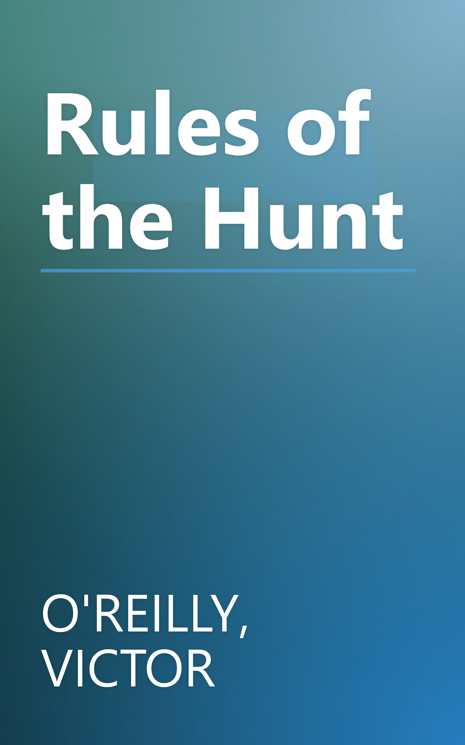 Rules of the Hunt book cover