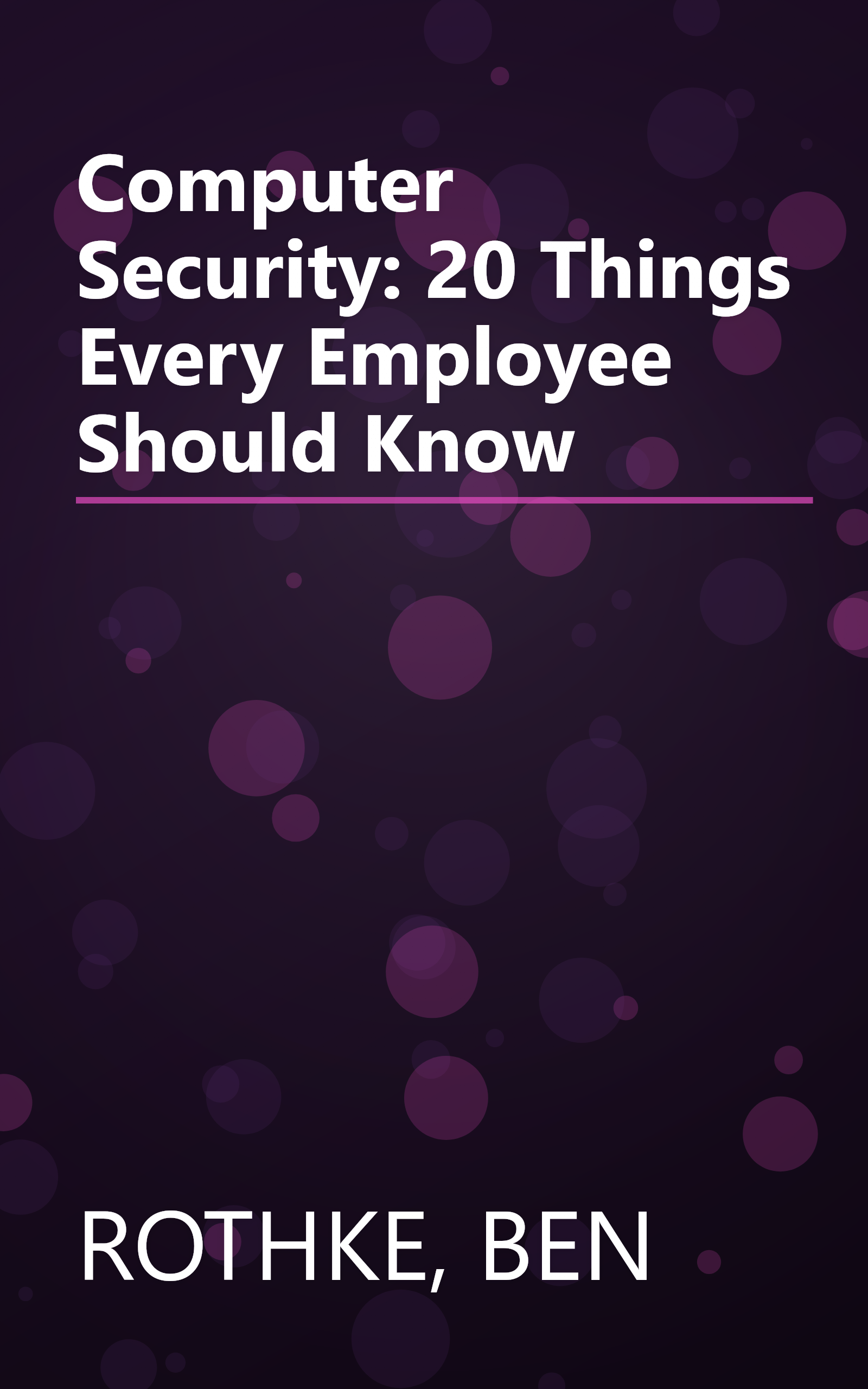 Computer Security: 20 Things Every Employee Should Know book cover