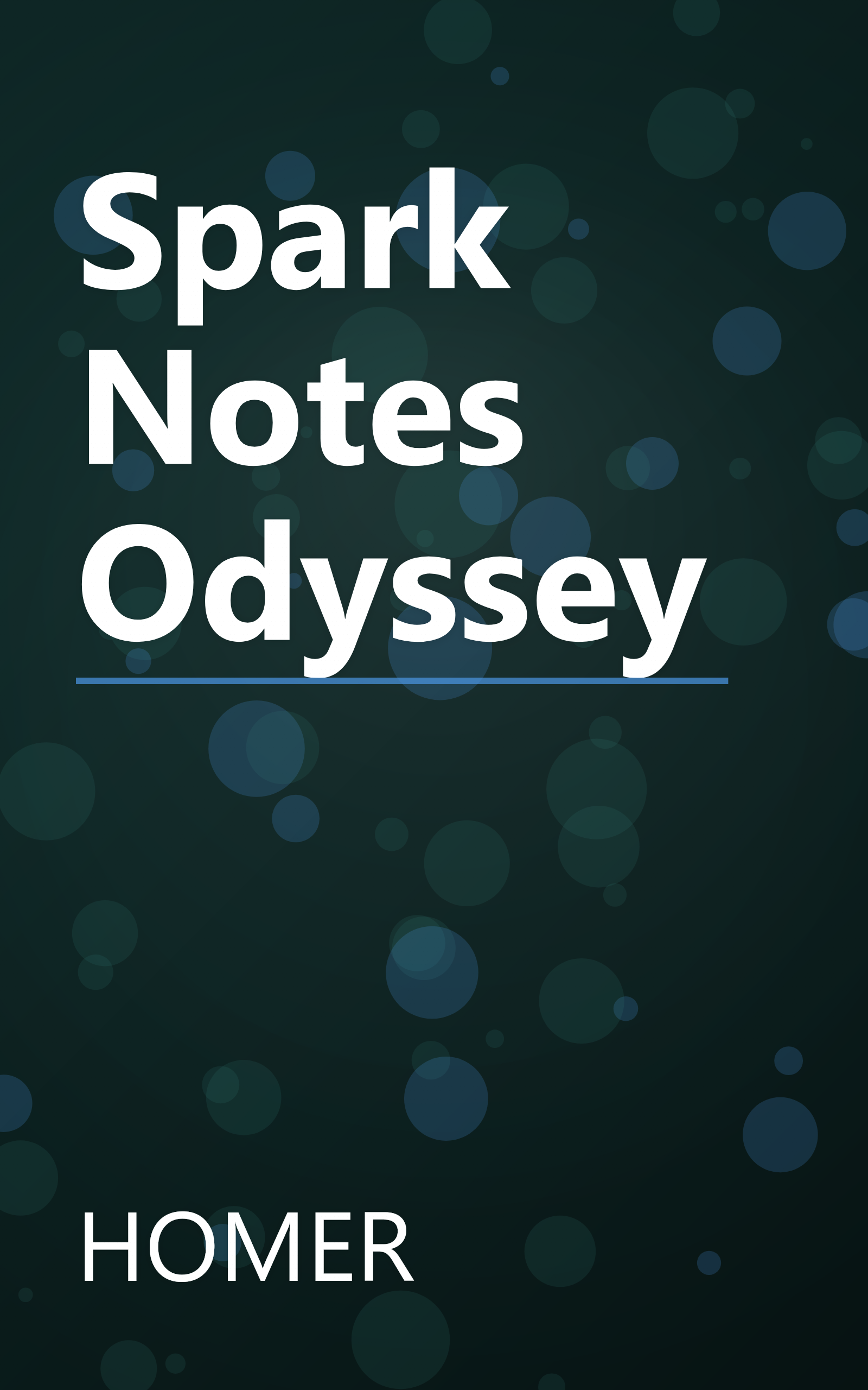 Spark Notes Odyssey book cover