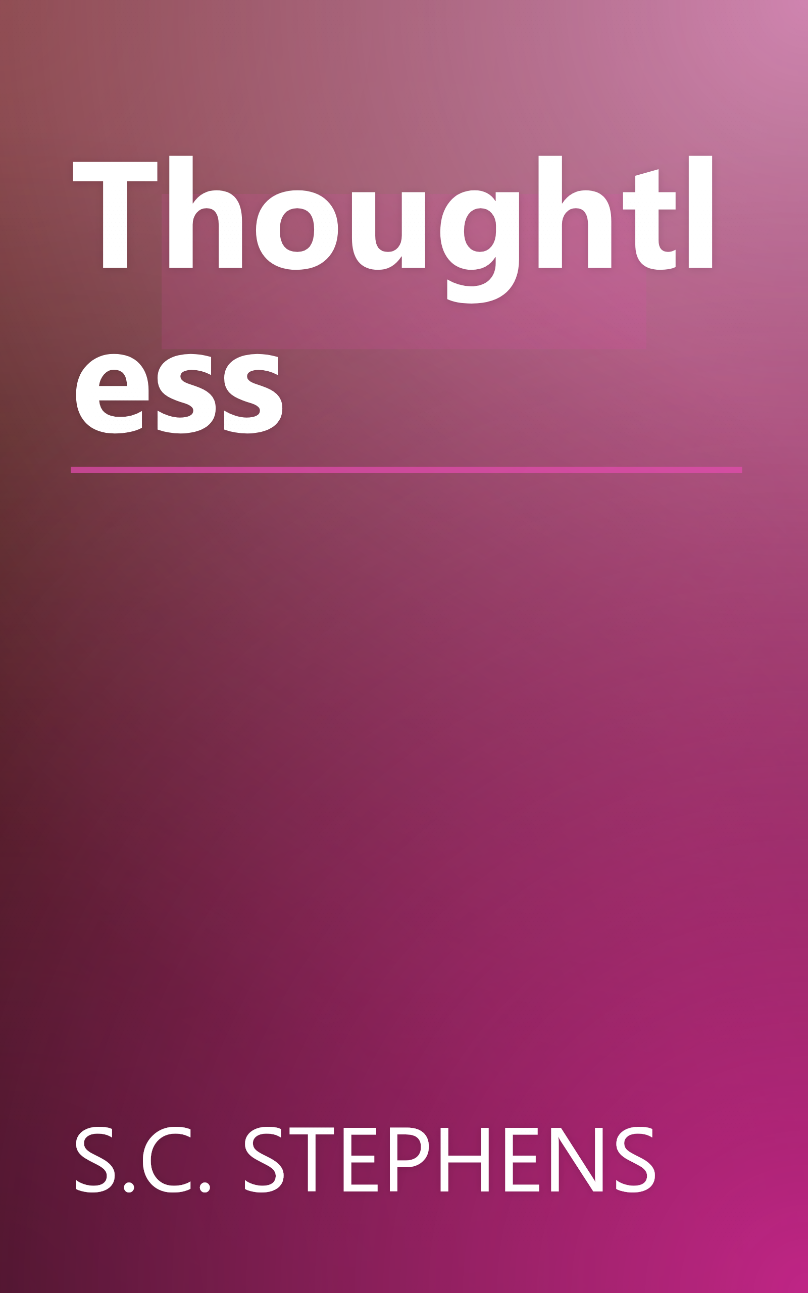 Thoughtless book cover