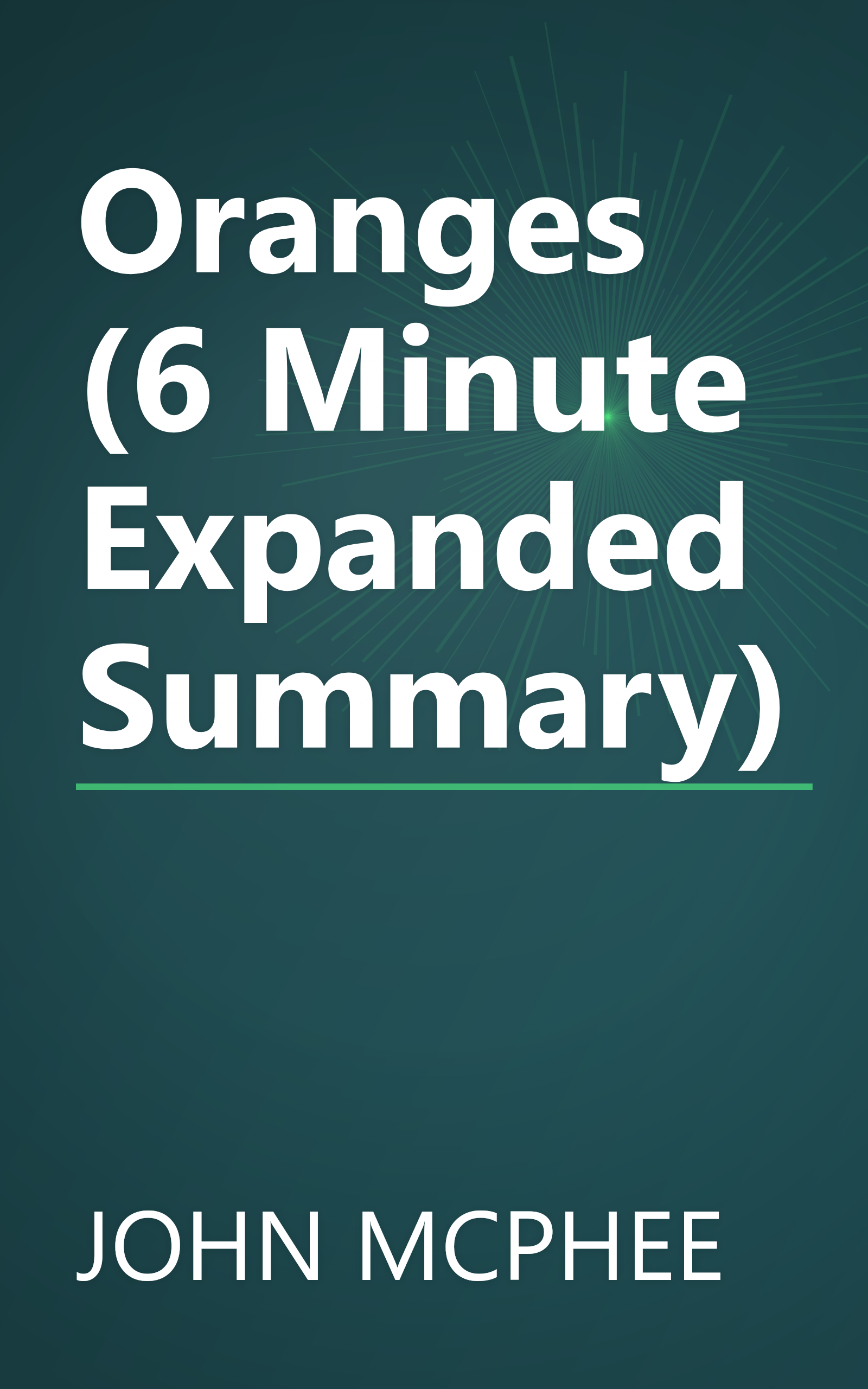 Oranges (6 Minute   Expanded Summary) book cover