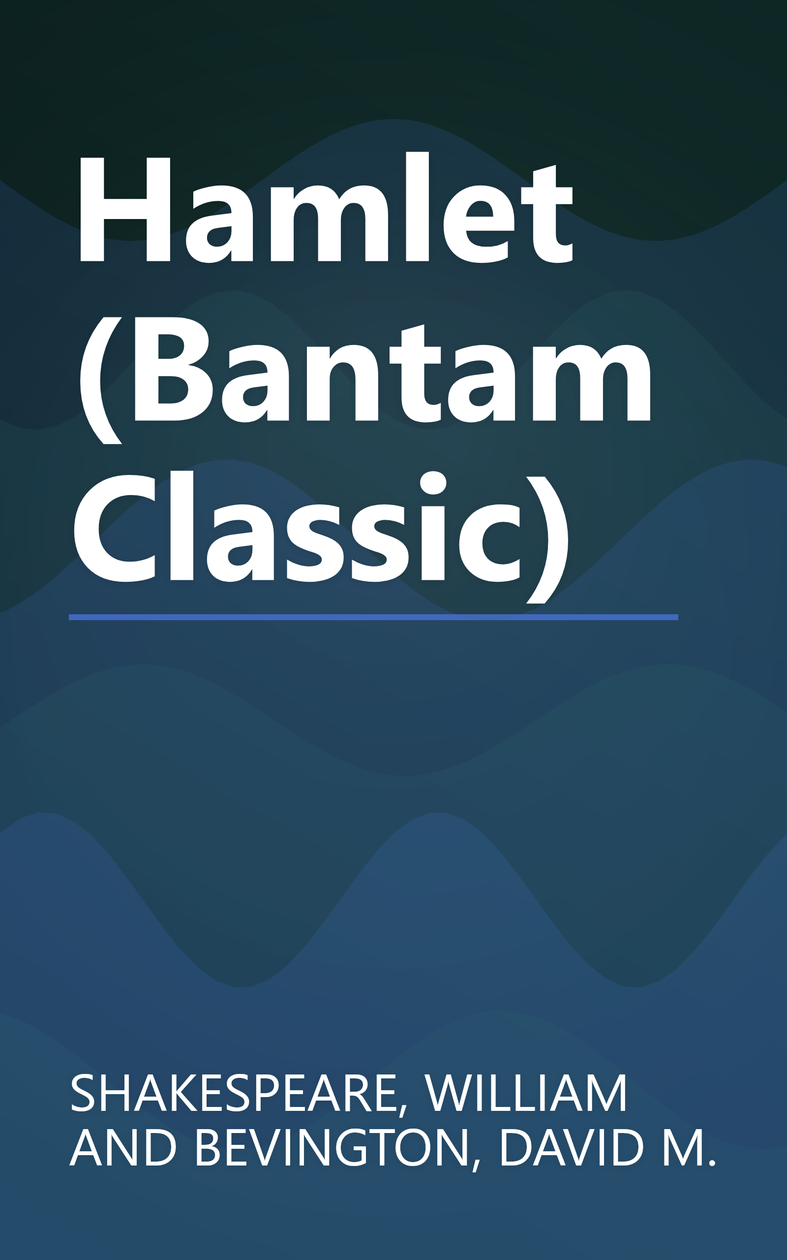 Hamlet (Bantam Classic) book cover