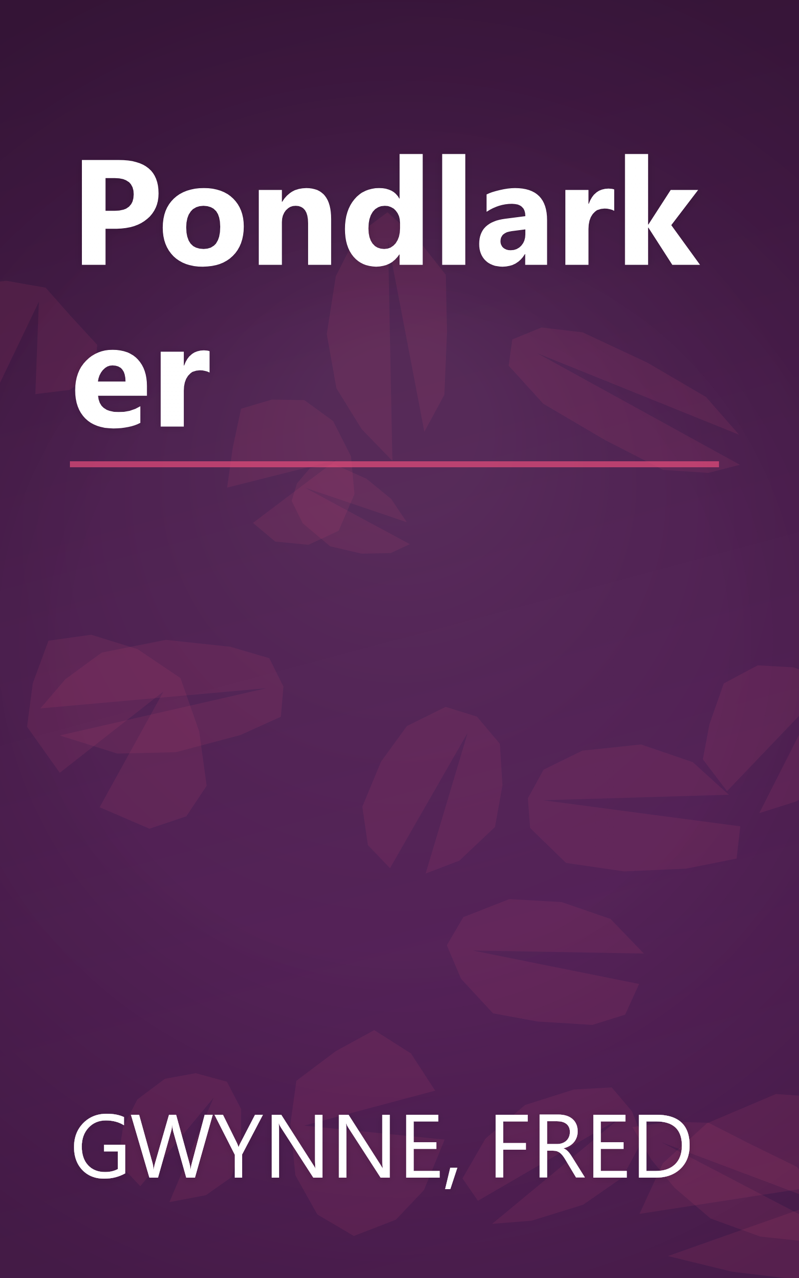 Pondlarker book cover