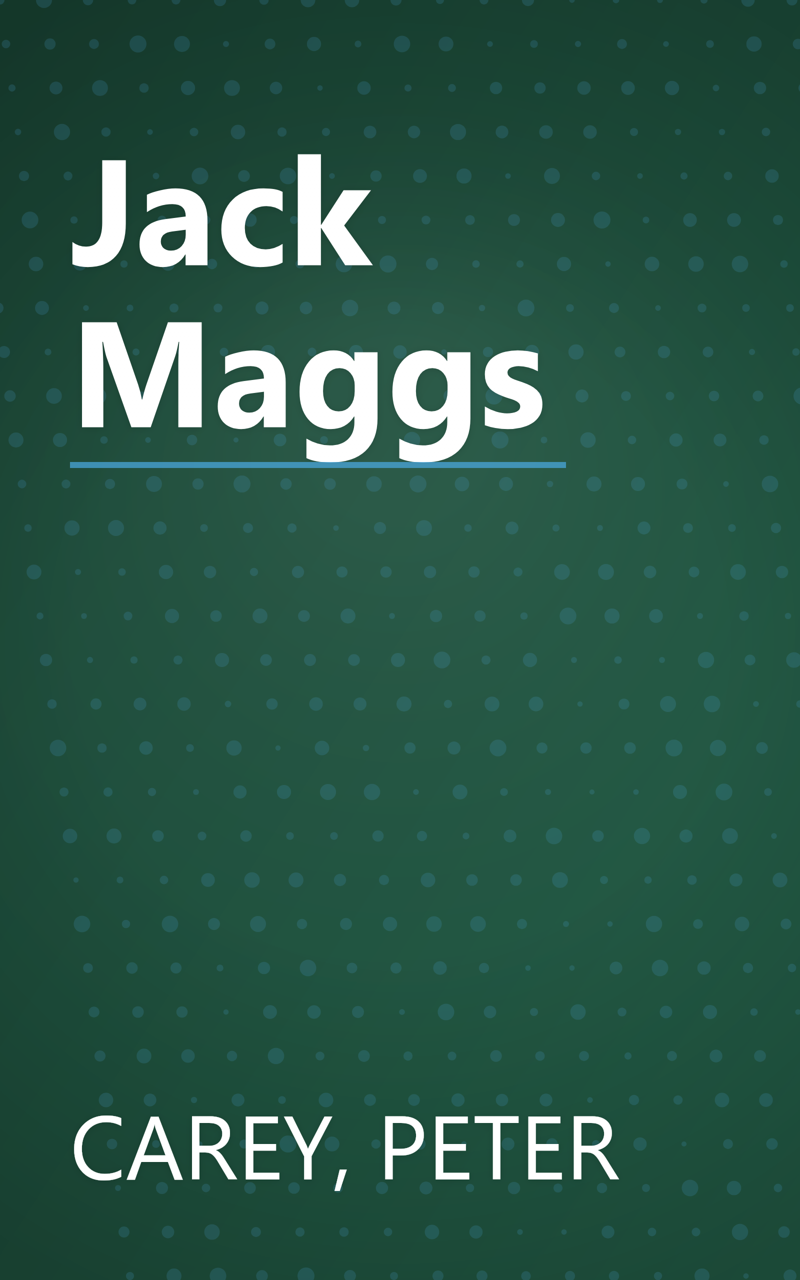 Jack Maggs book cover