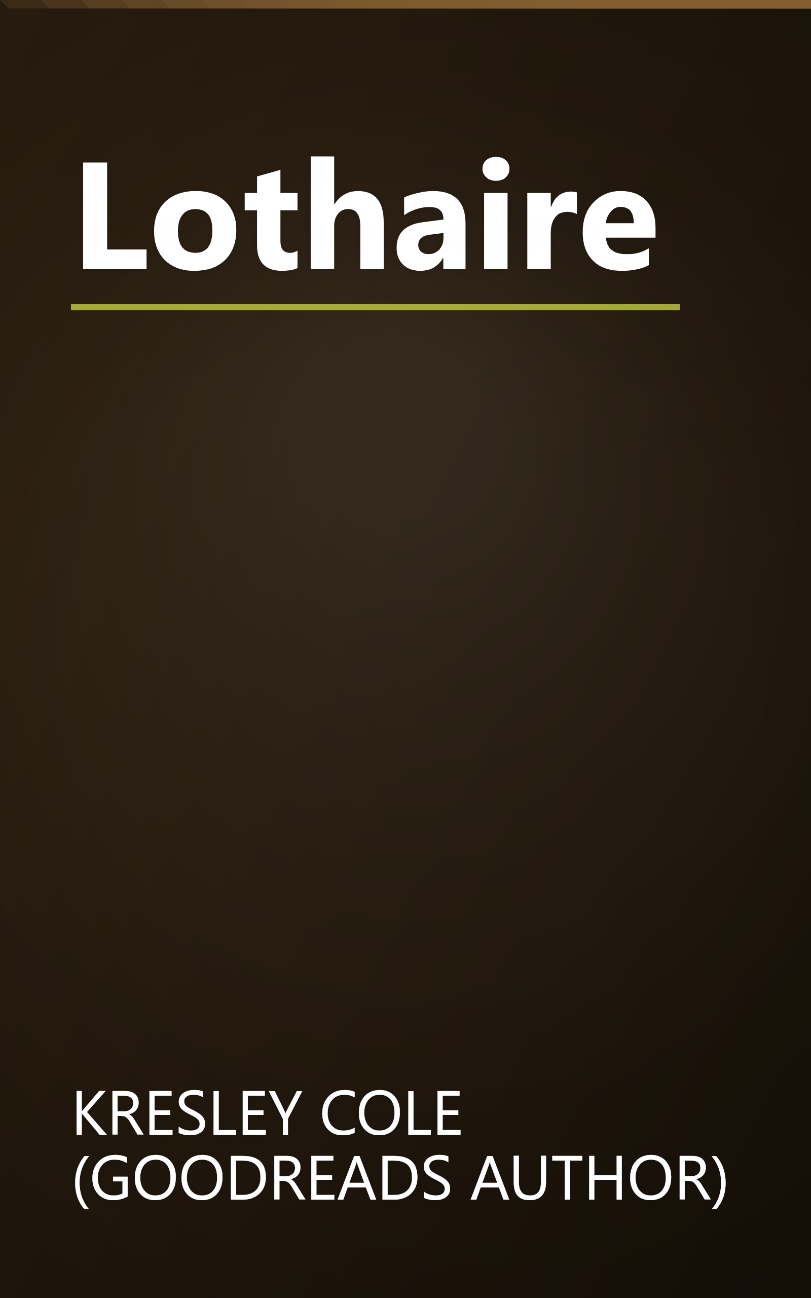 Lothaire book cover
