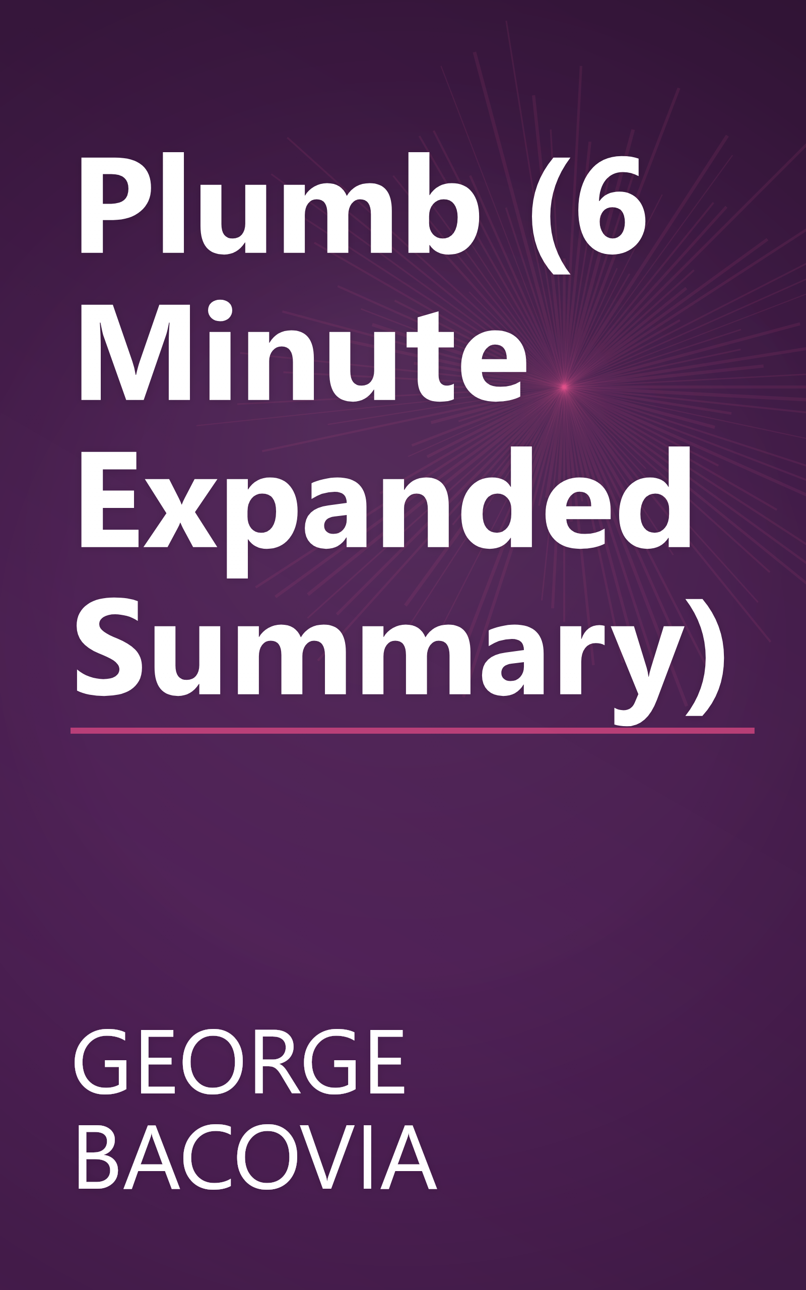 Plumb (6 Minute   Expanded Summary) book cover