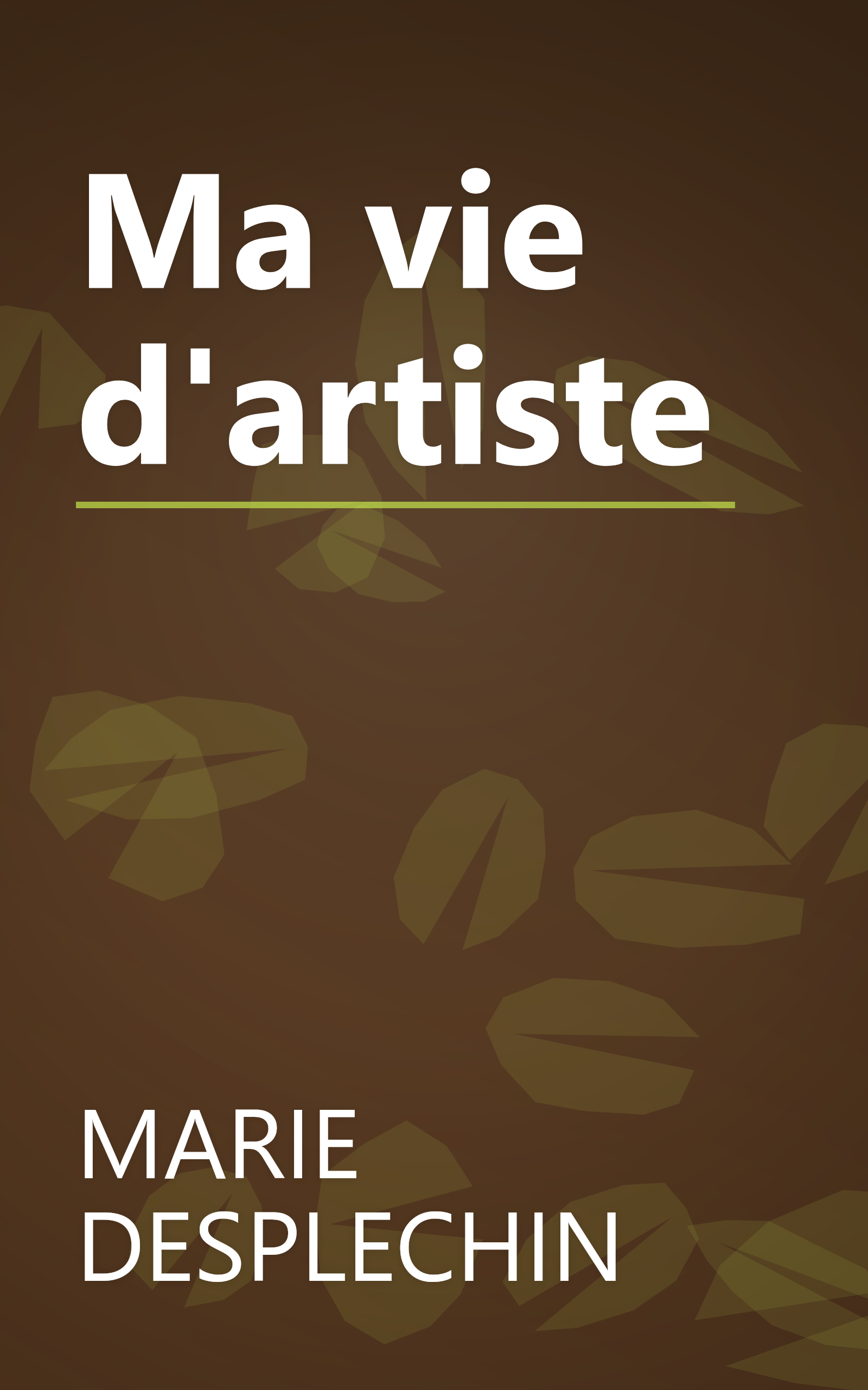Ma vie d'artiste book cover