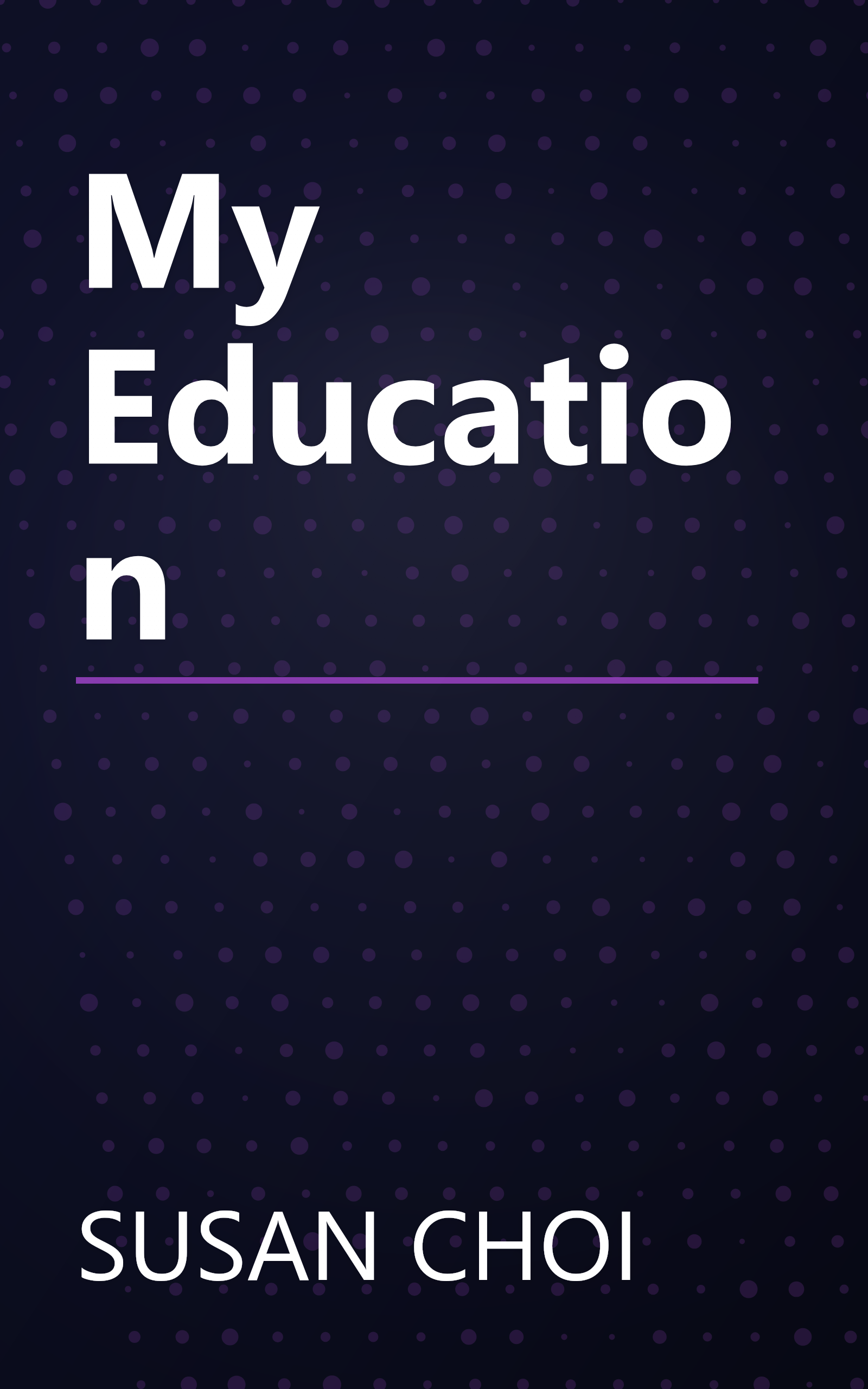 My Education book cover