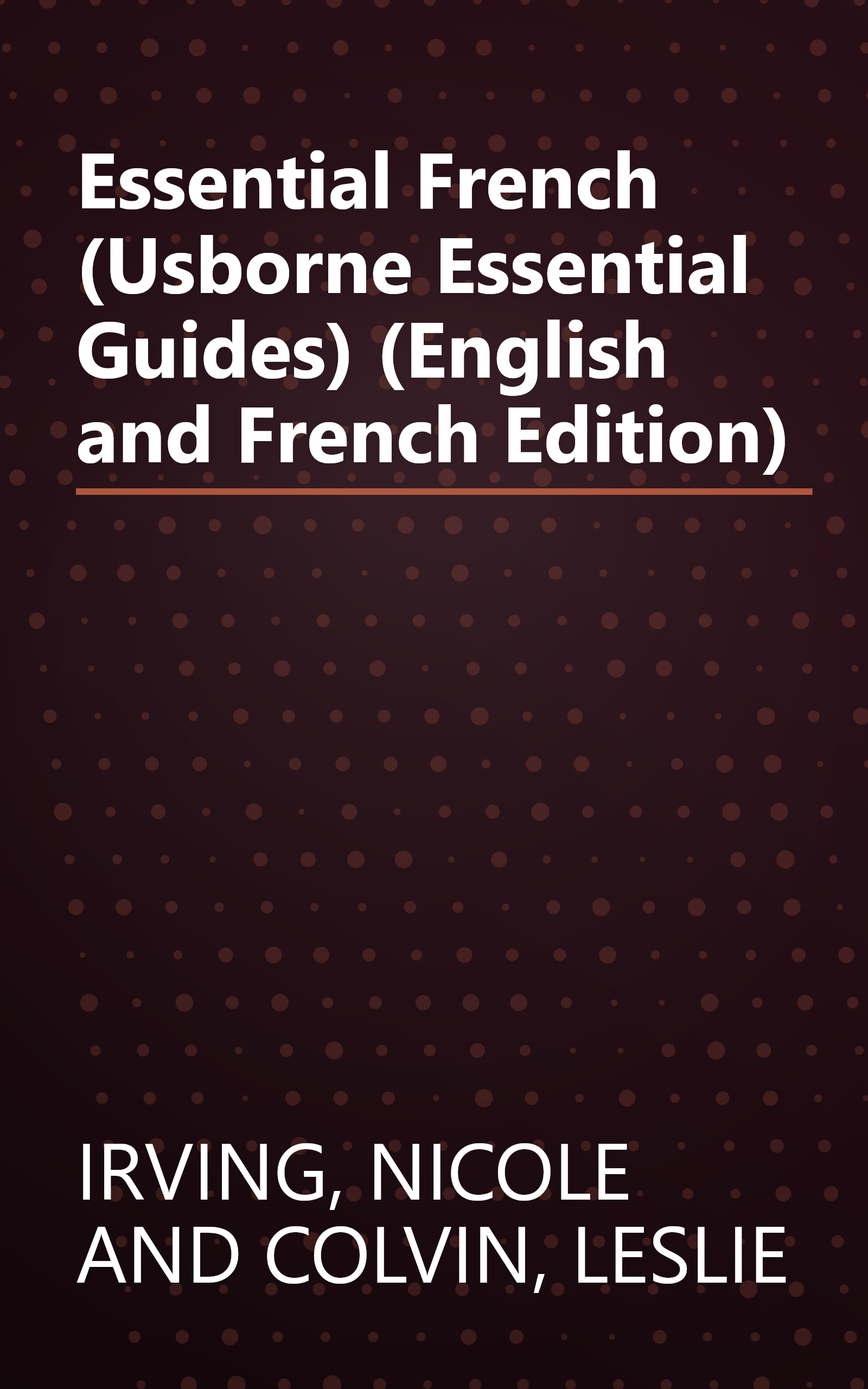 Essential French (Usborne Essential Guides) (English and French Edition) book cover
