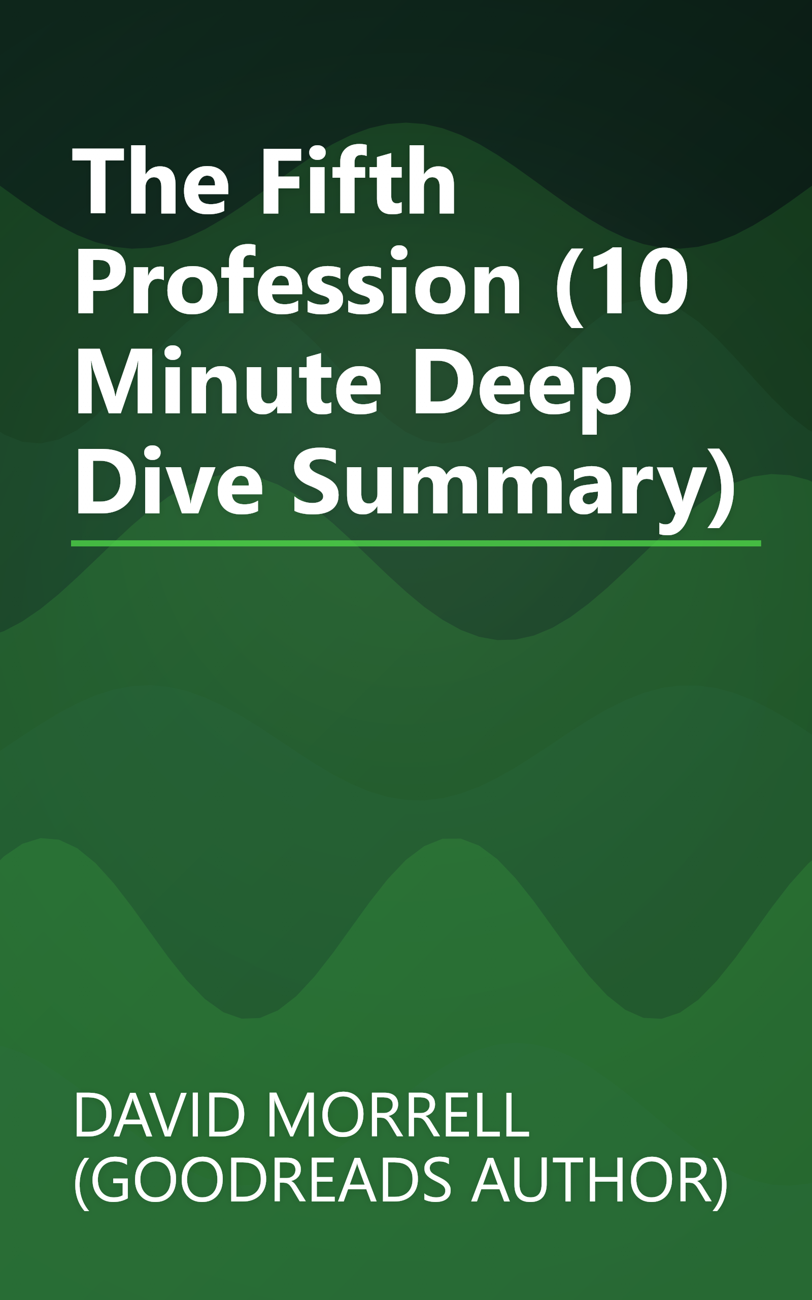 The Fifth Profession (10 Minute   Deep Dive Summary) book cover