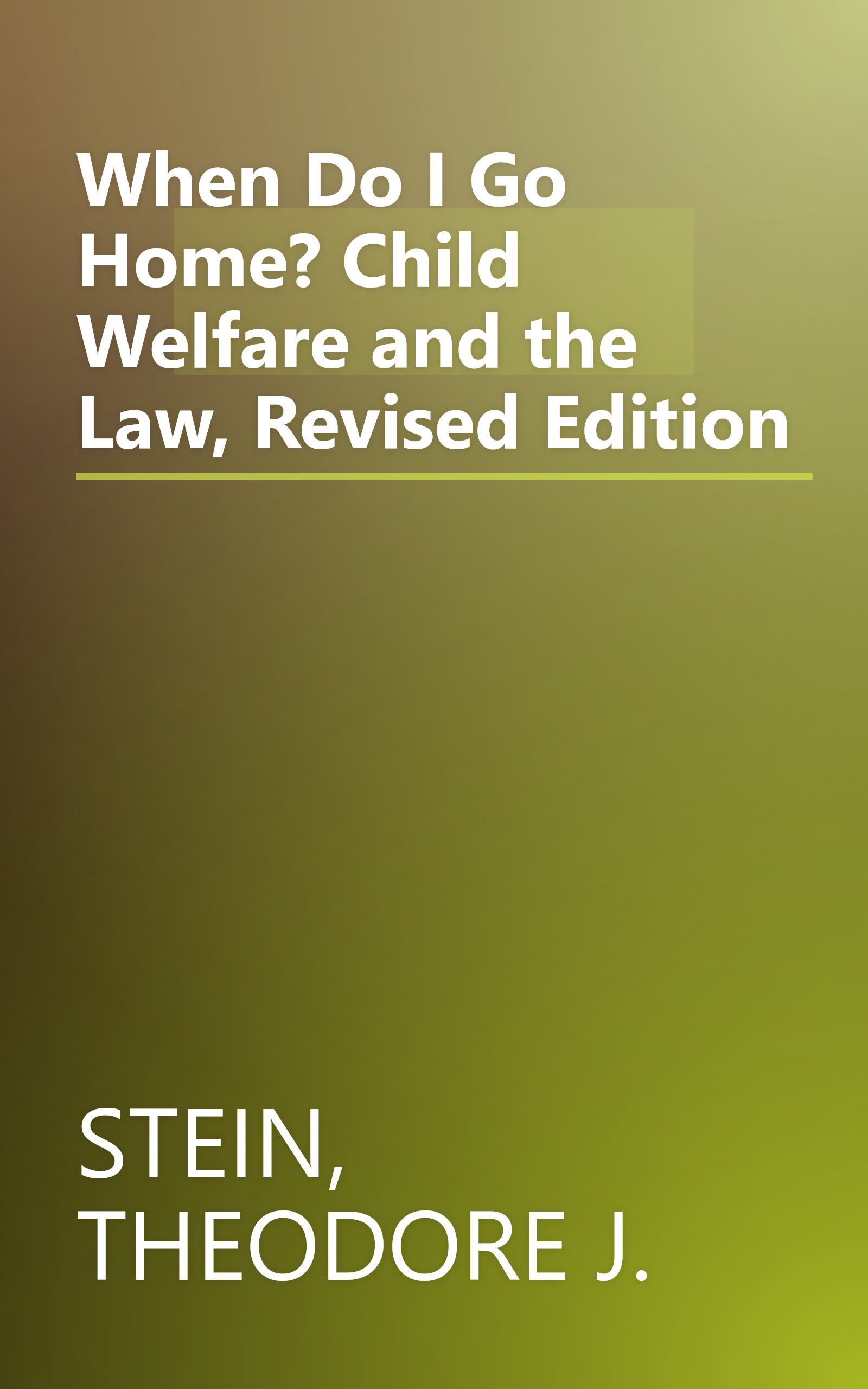When Do I Go Home? Child Welfare and the Law, Revised Edition book cover