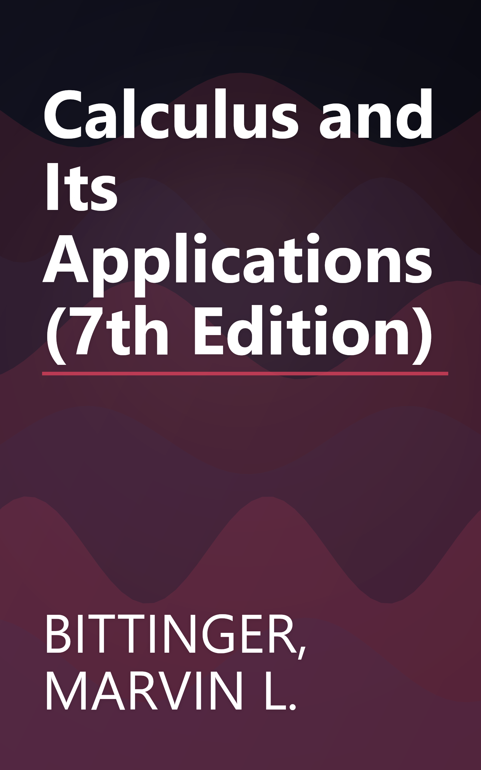 Calculus and Its Applications (7th Edition) book cover