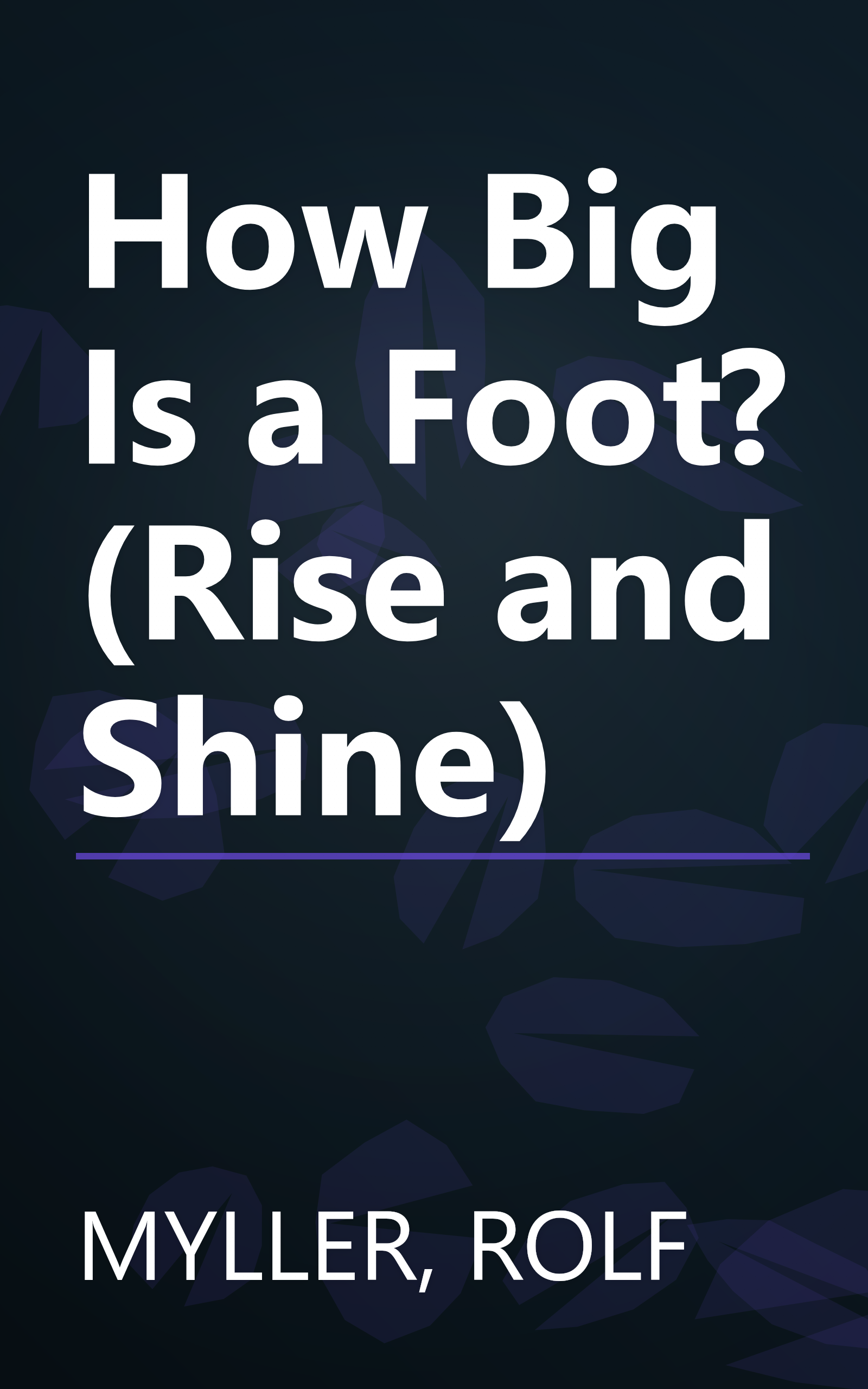 How Big Is a Foot? (Rise and Shine) book cover