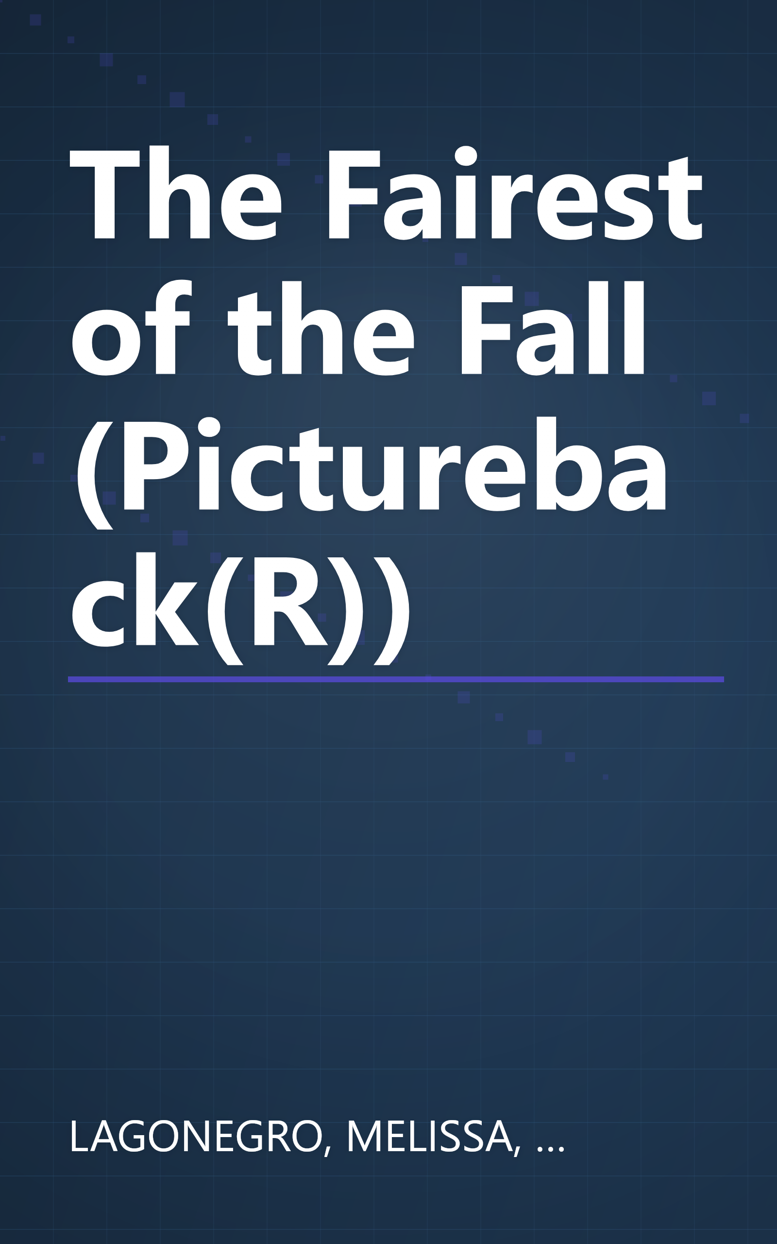 The Fairest of the Fall (Pictureback(R)) book cover