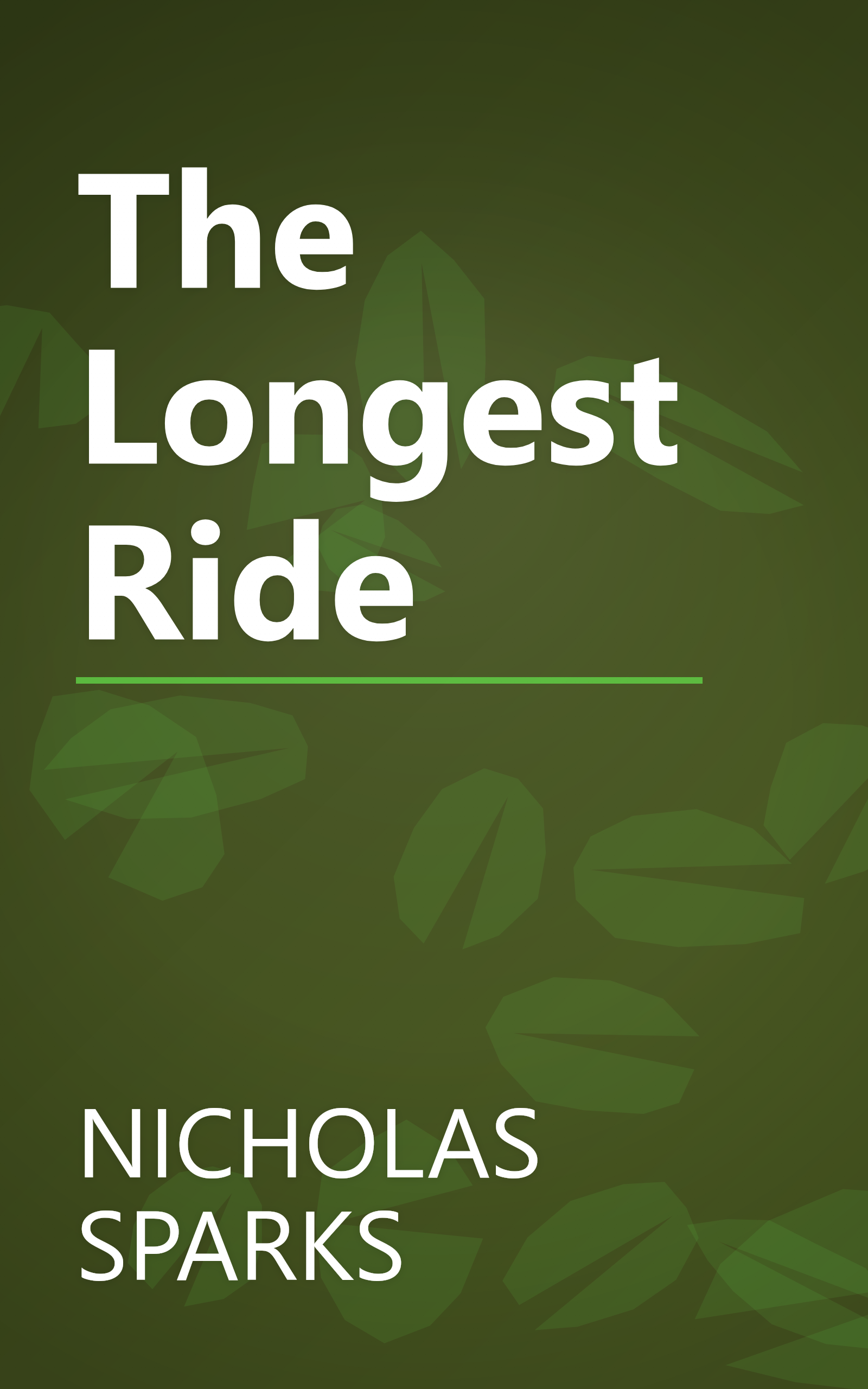 The Longest Ride book cover