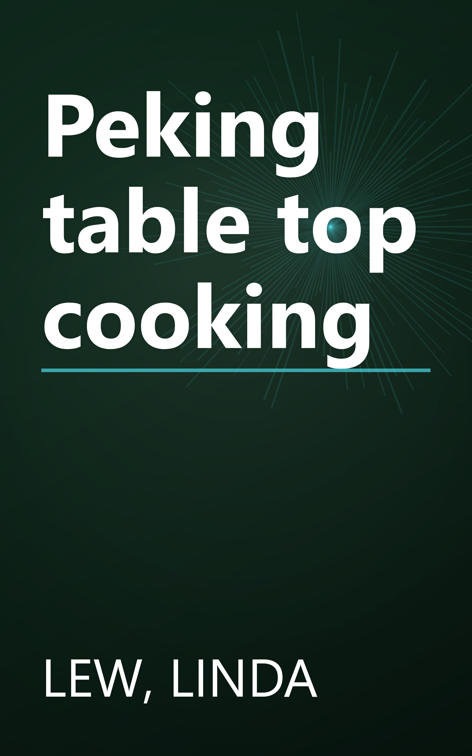 Peking table top cooking book cover