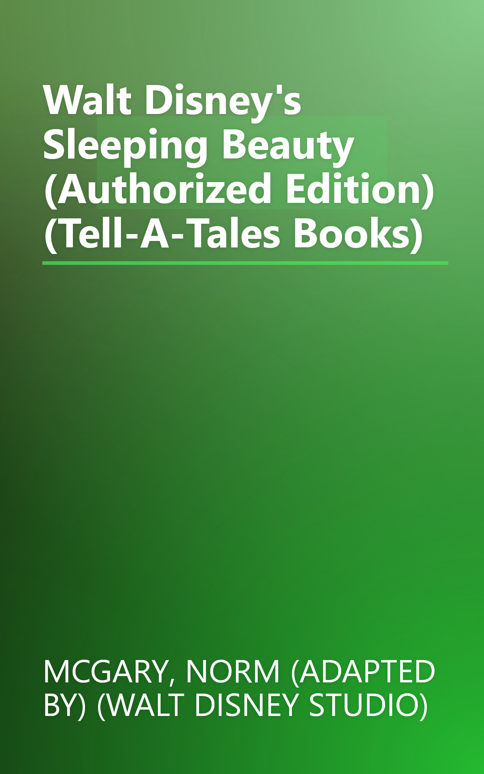 Walt Disney's Sleeping Beauty (Authorized Edition) (Tell-A-Tales Books) book cover