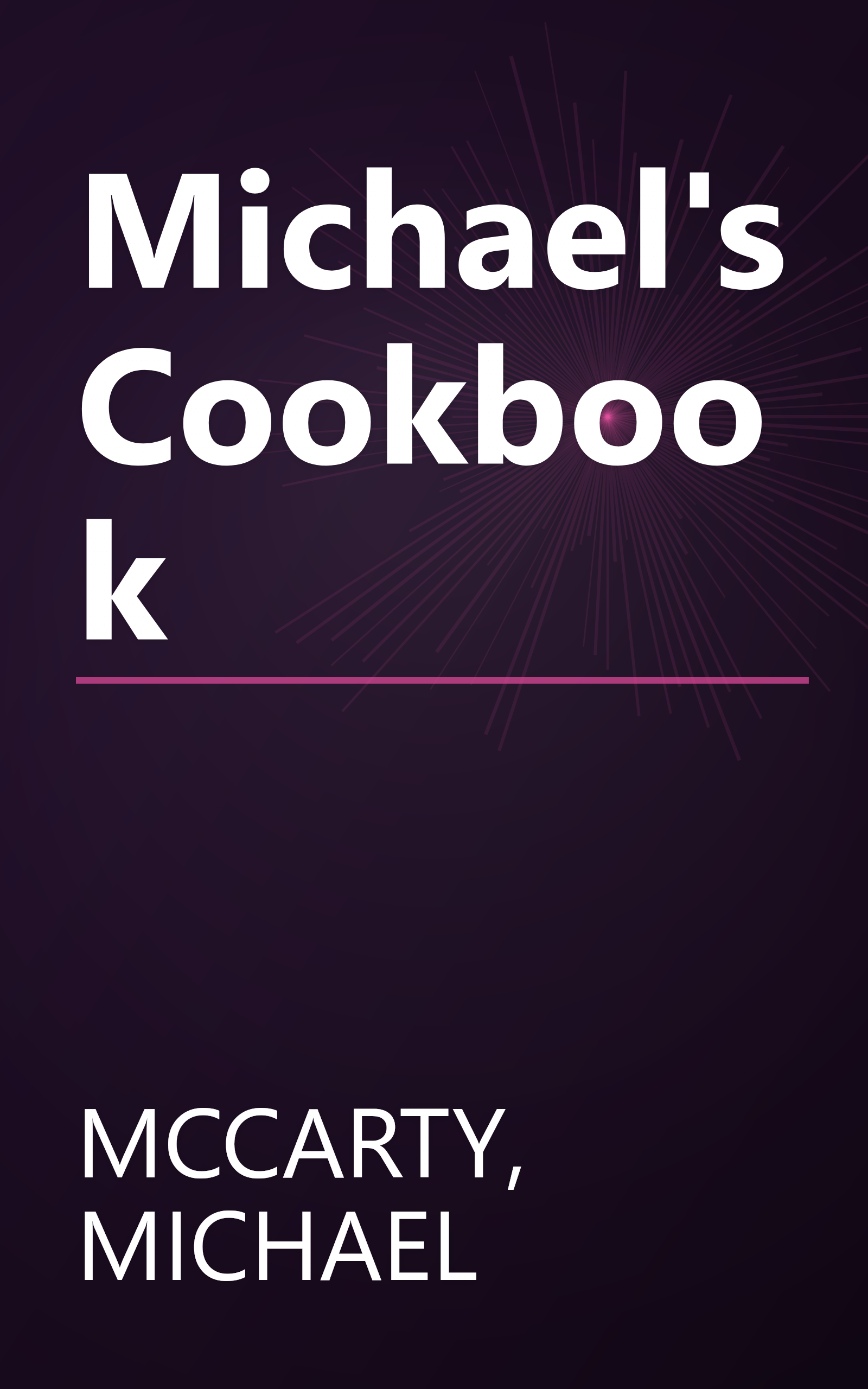 Michael's Cookbook book cover