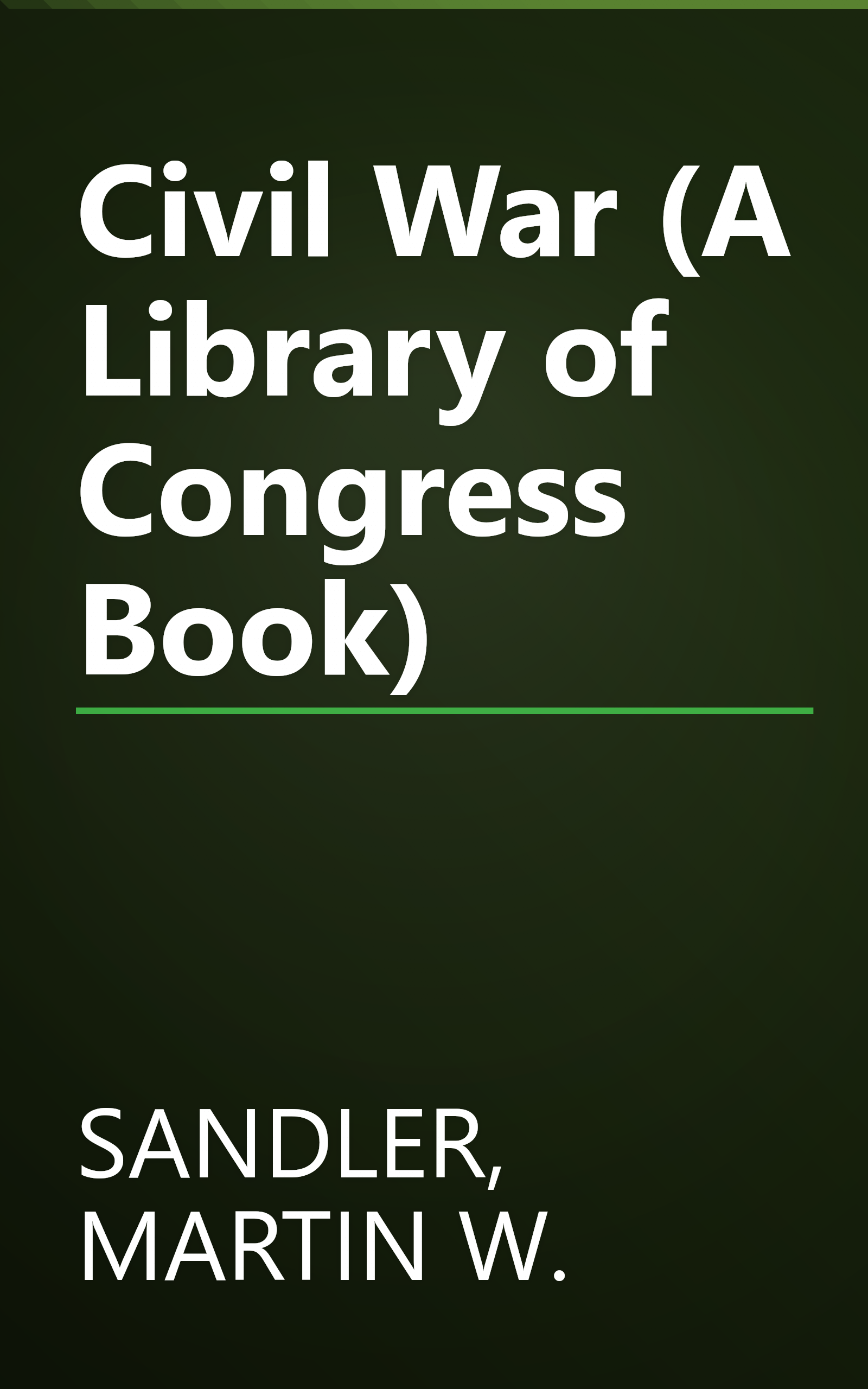 Civil War (A Library of Congress Book) book cover