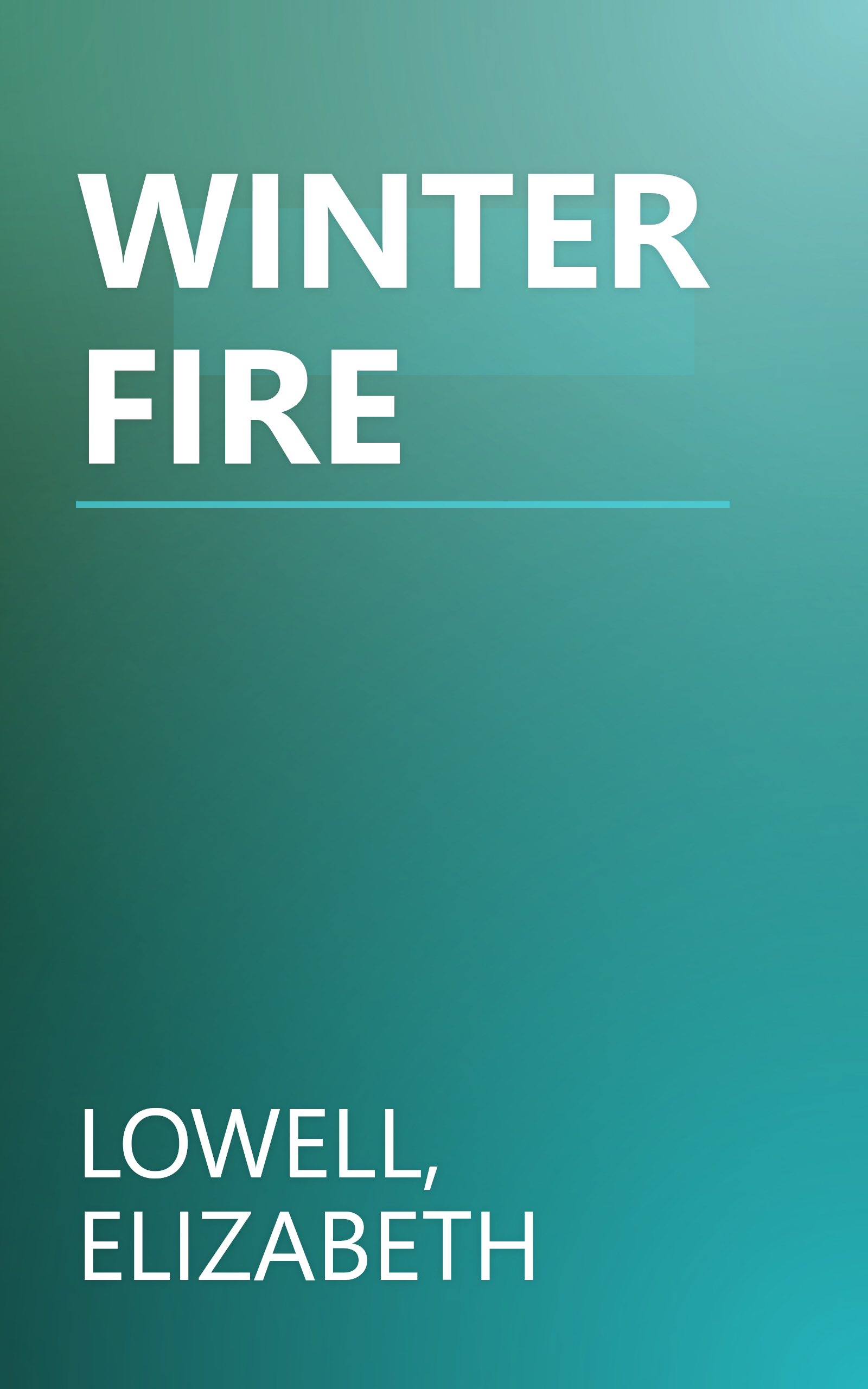 WINTER FIRE book cover