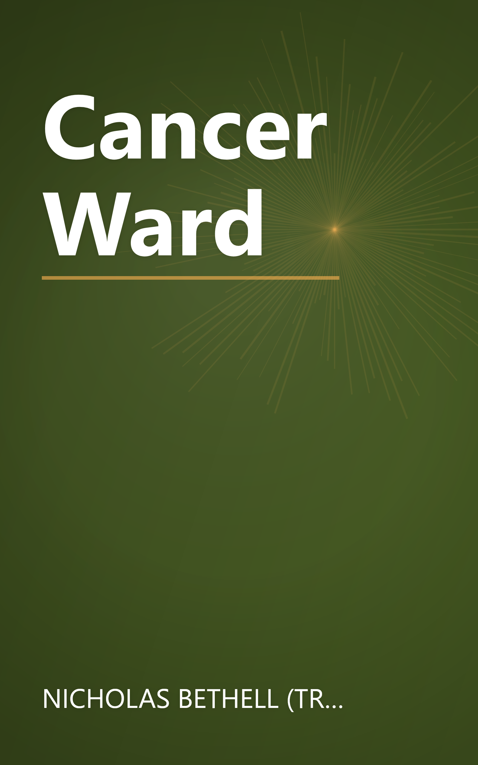 Cancer Ward book cover