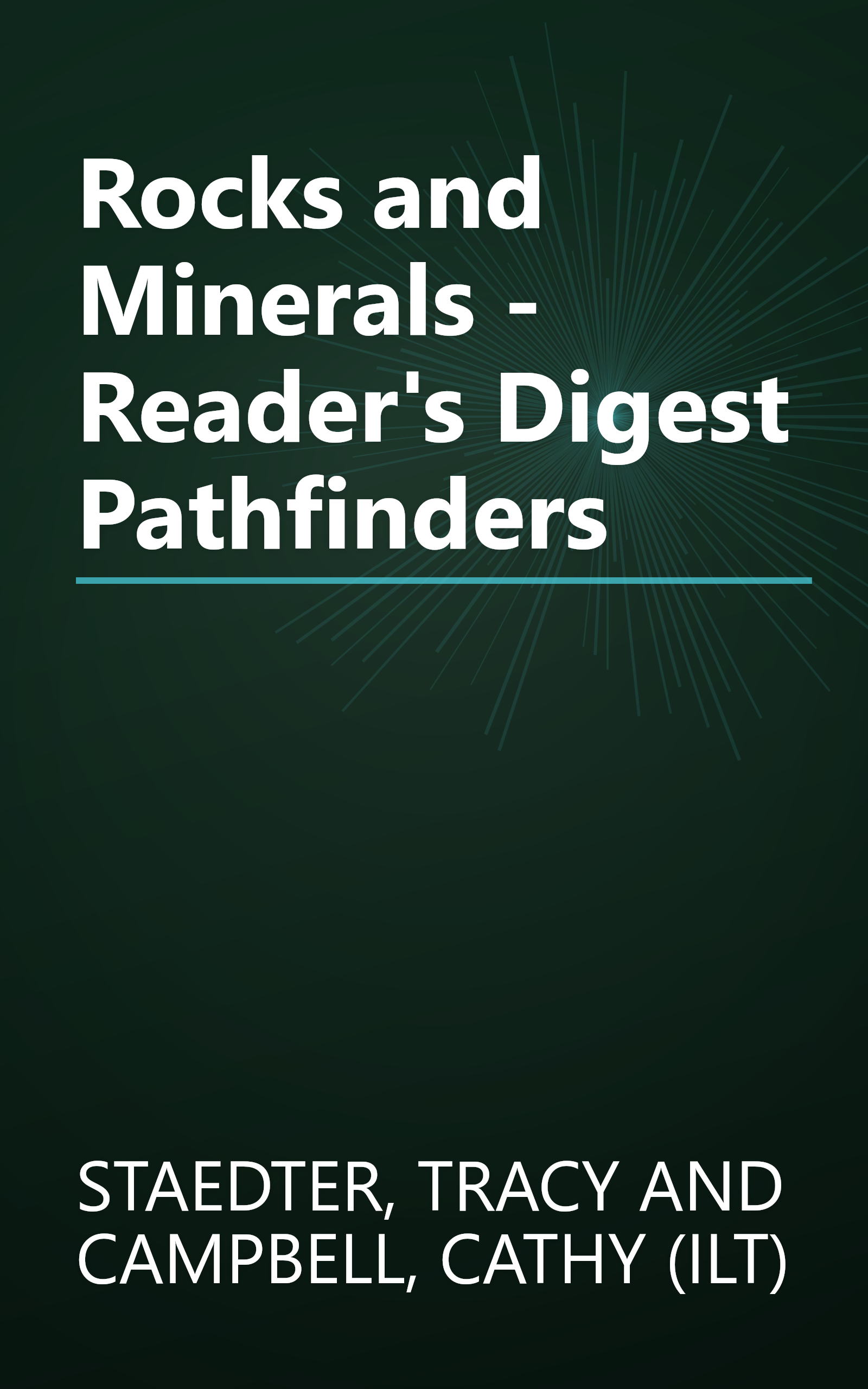 Rocks and Minerals - Reader's Digest Pathfinders book cover