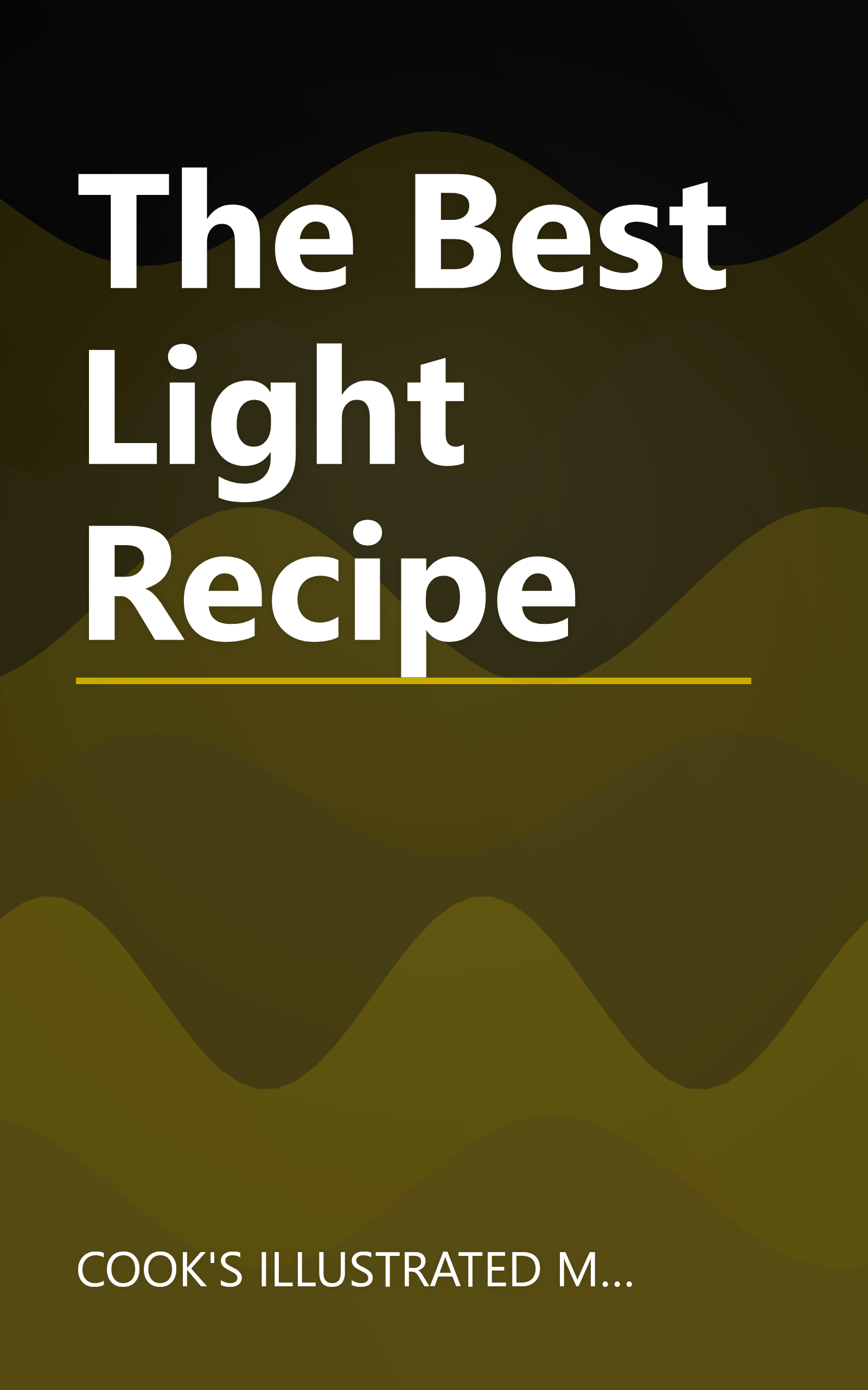 The Best Light Recipe book cover