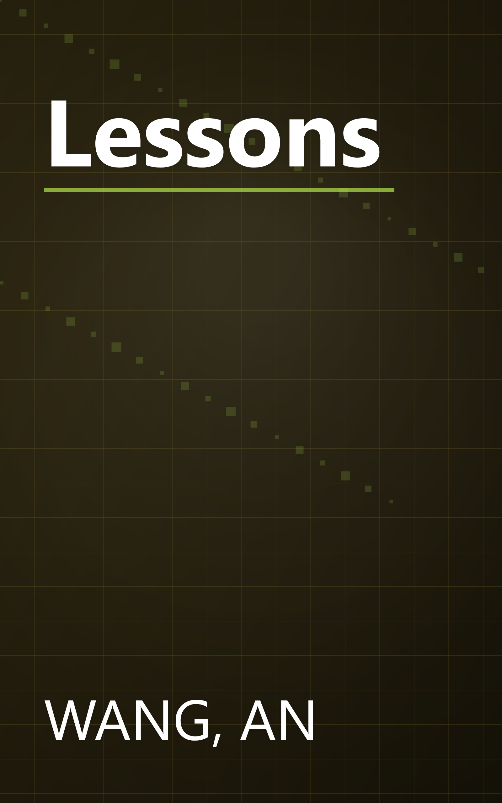 Lessons book cover