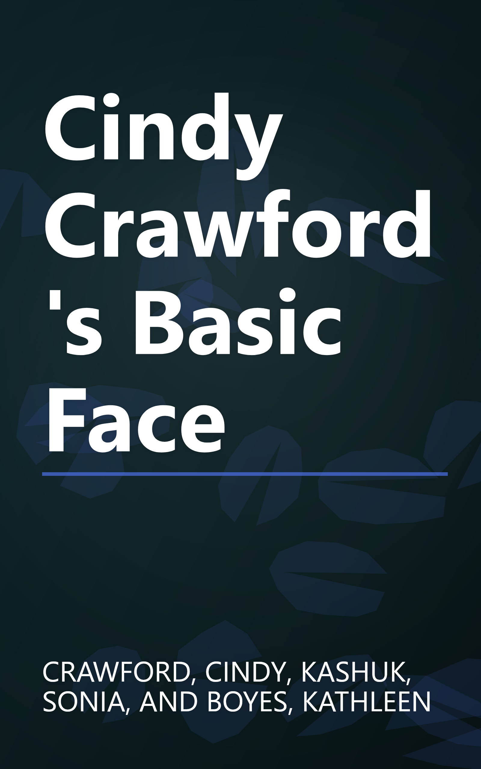 Cindy Crawford's Basic Face book cover