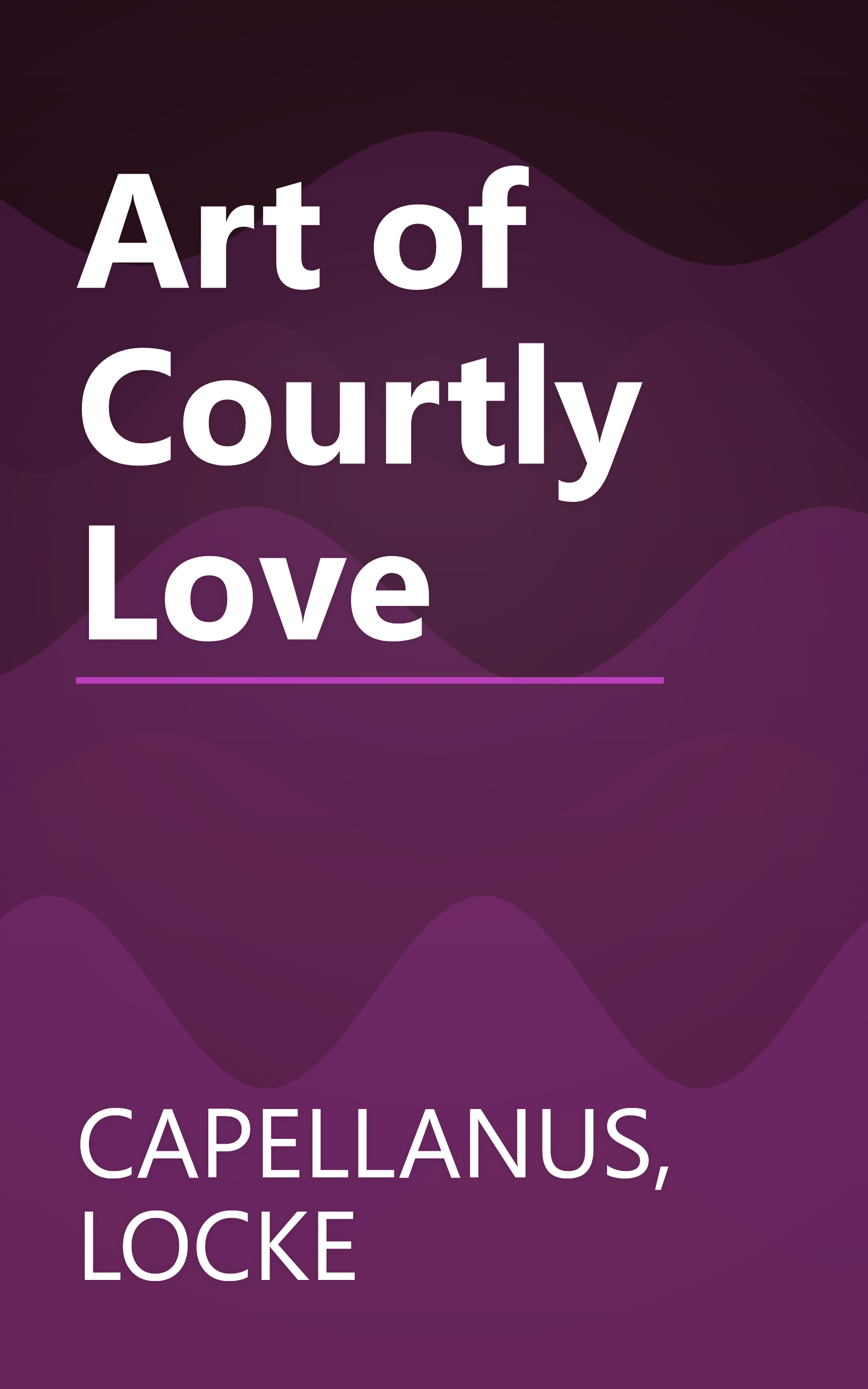 Art of Courtly Love book cover