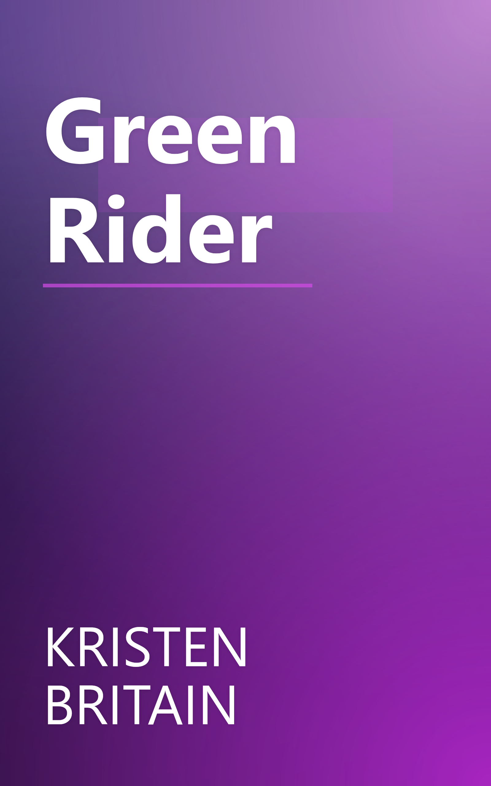 Green Rider book cover