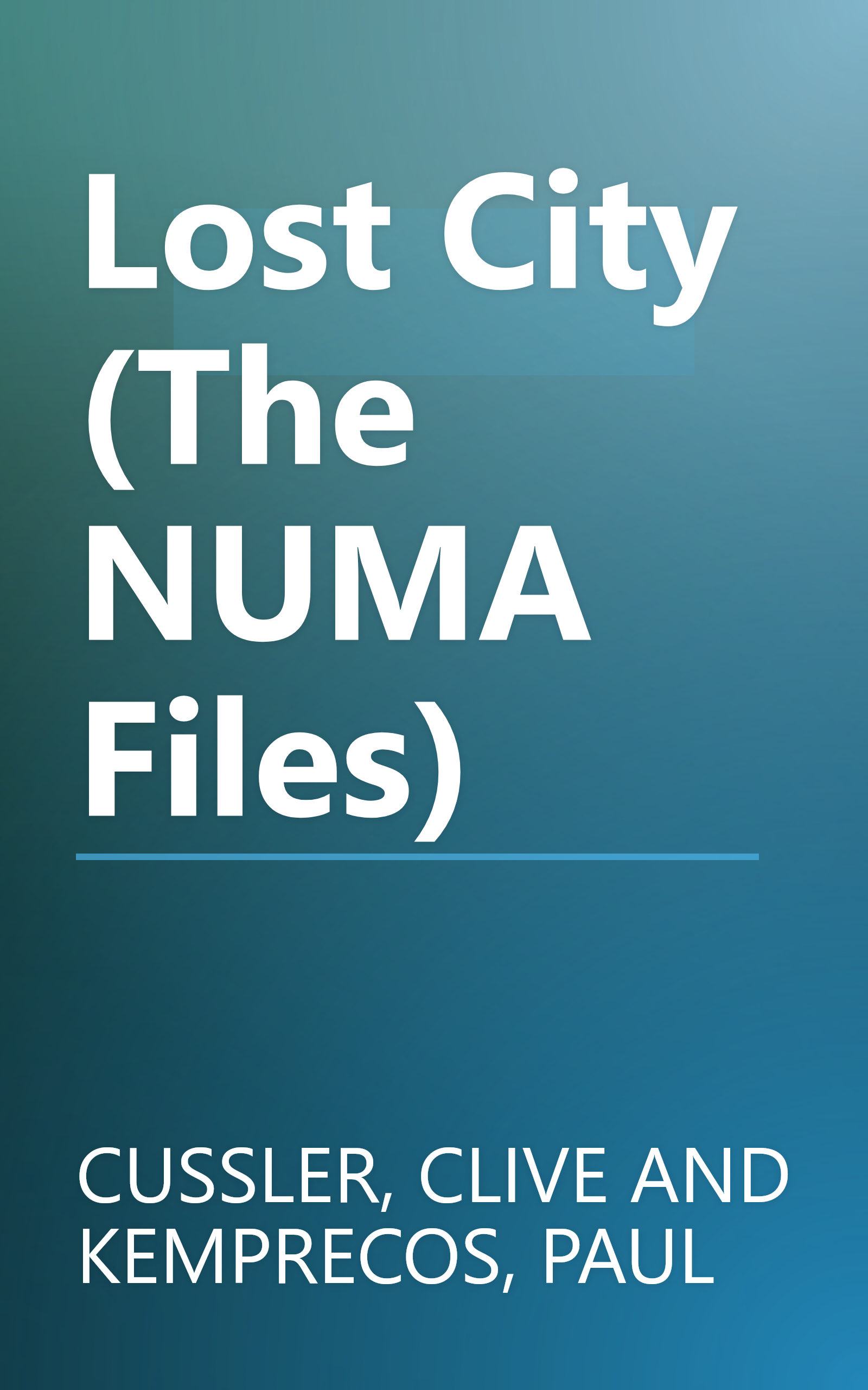 Lost City (The NUMA Files) book cover